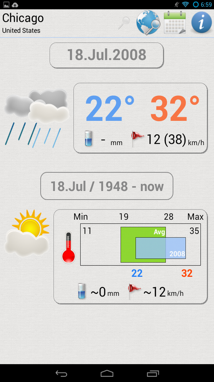 Weather History Explorer (Travel Weather) - App on Amazon Appstore