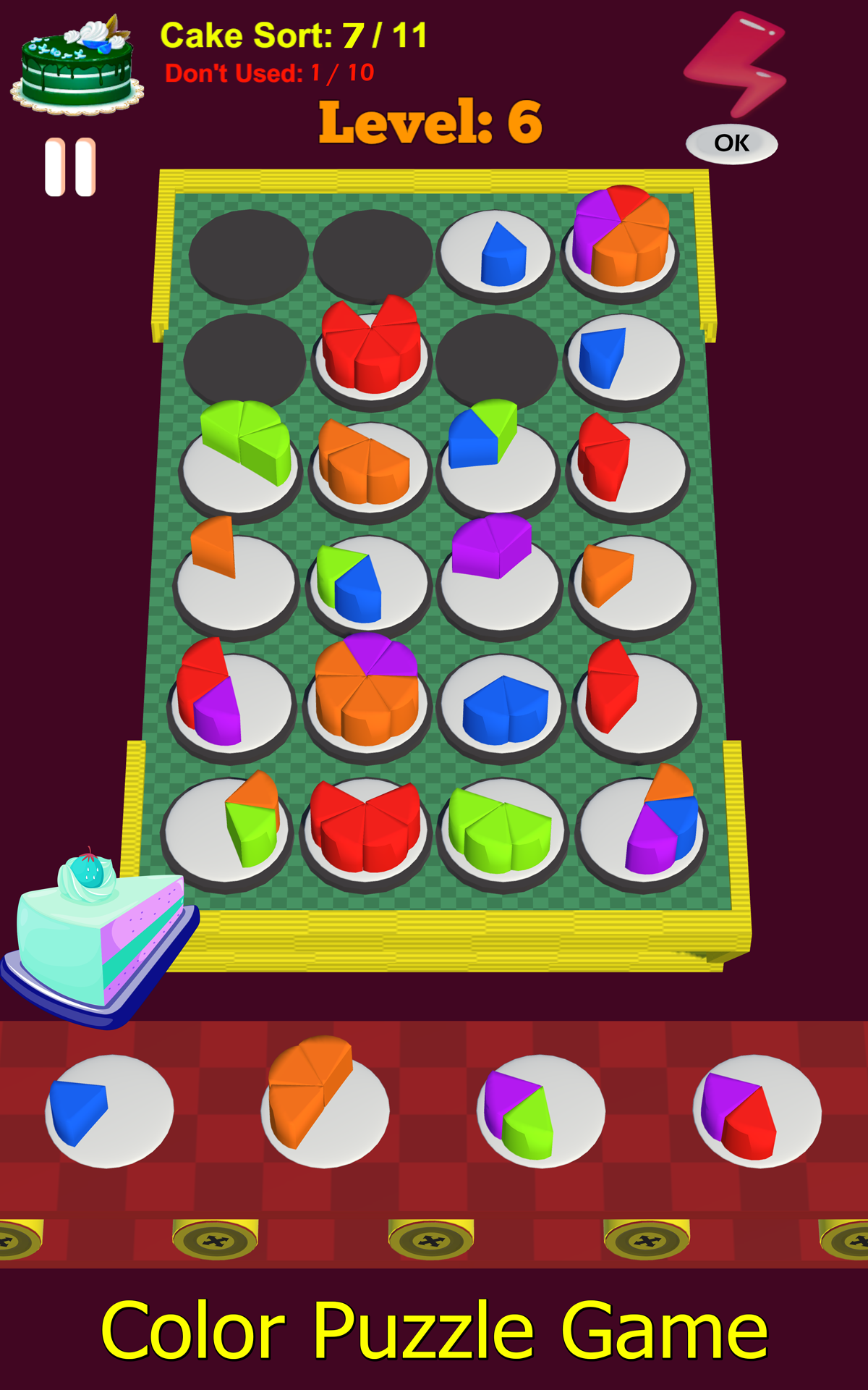 Cake Sort Merge Color Cake Puzzle Game - App on Amazon Appstore
