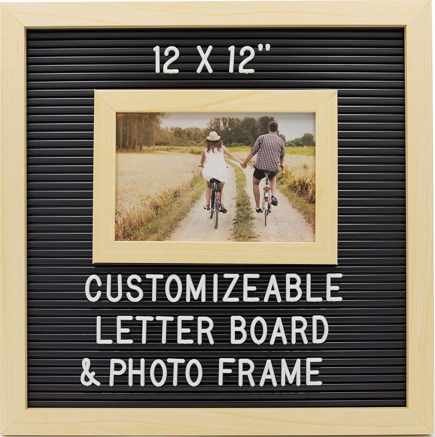 Amazon.com: Letterboard Photo Frame with Customizable Changable Words ...