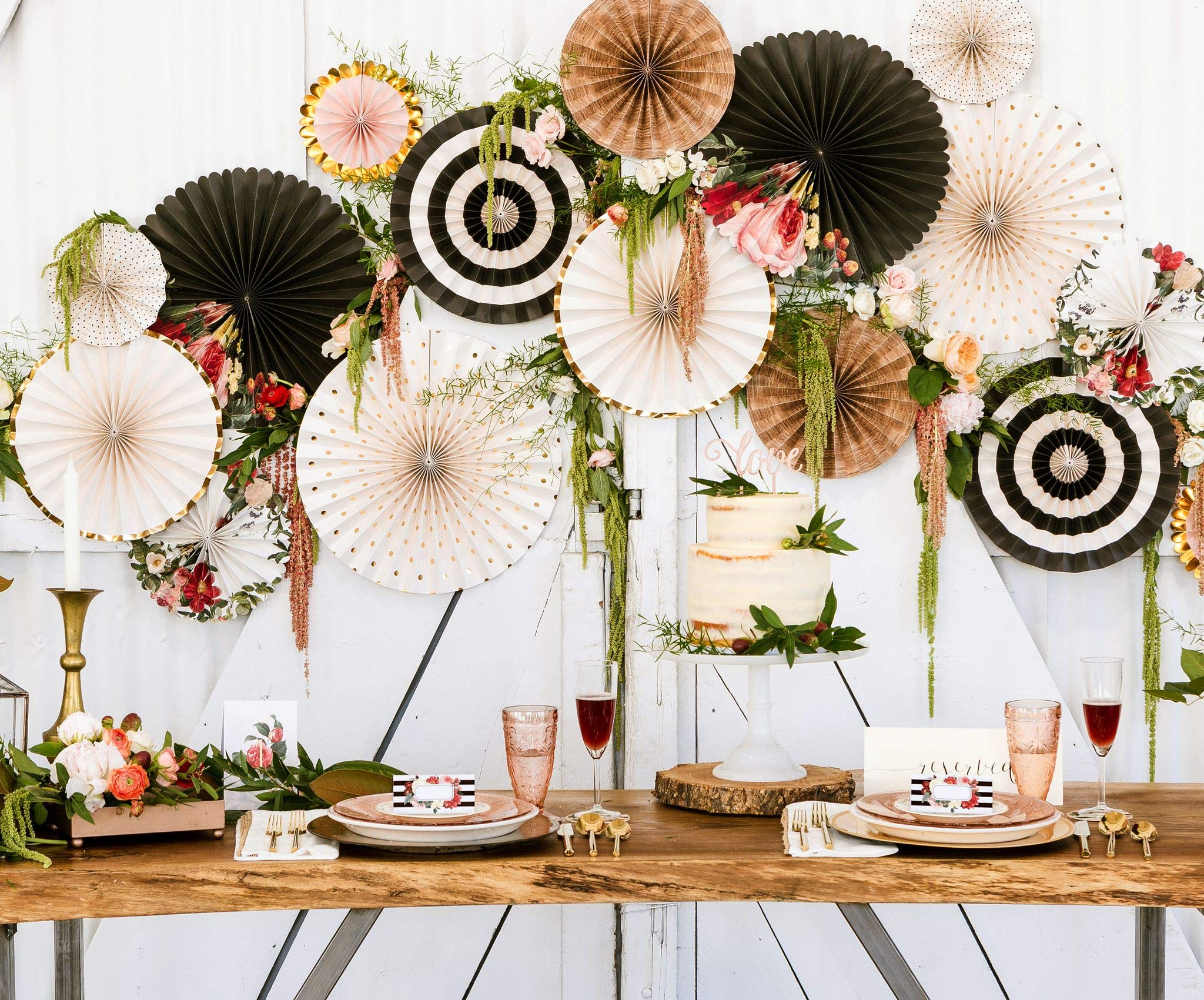 Wedding Backdrops Paper Fans 30 DIY Wedding Archways & Backdrops