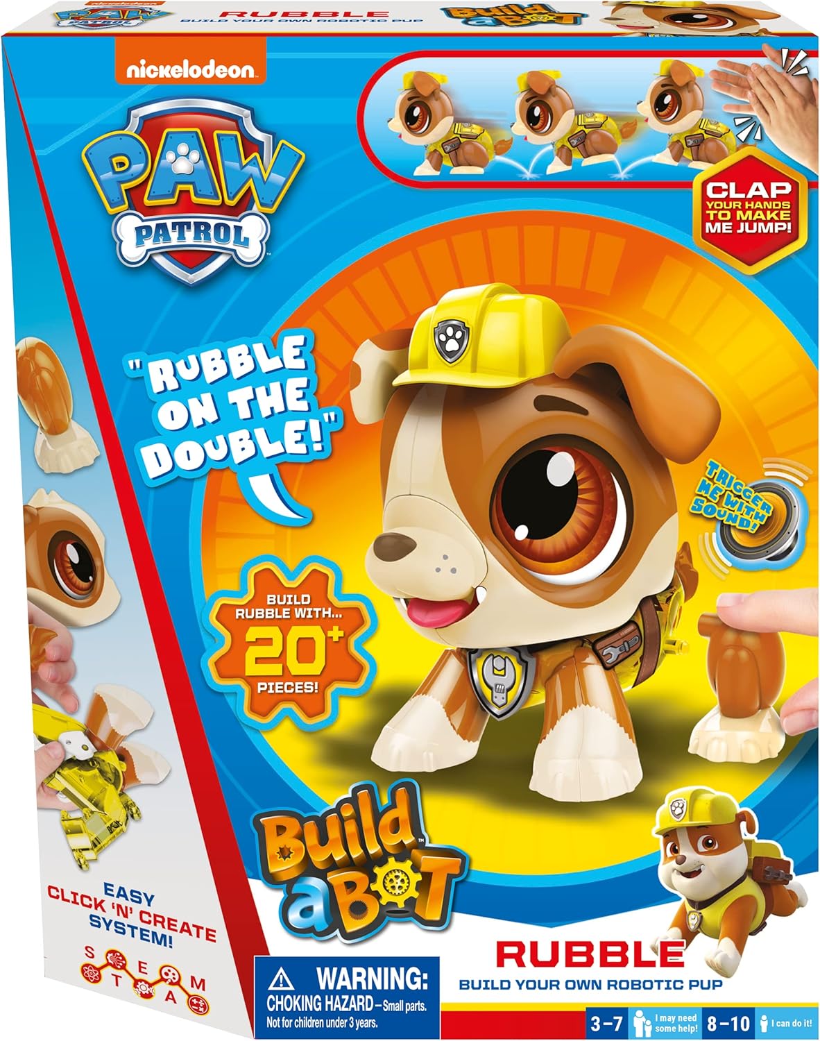 Amazon.com: Goliath Build a Bot Paw Patrol Rubble - Build Your Own ...