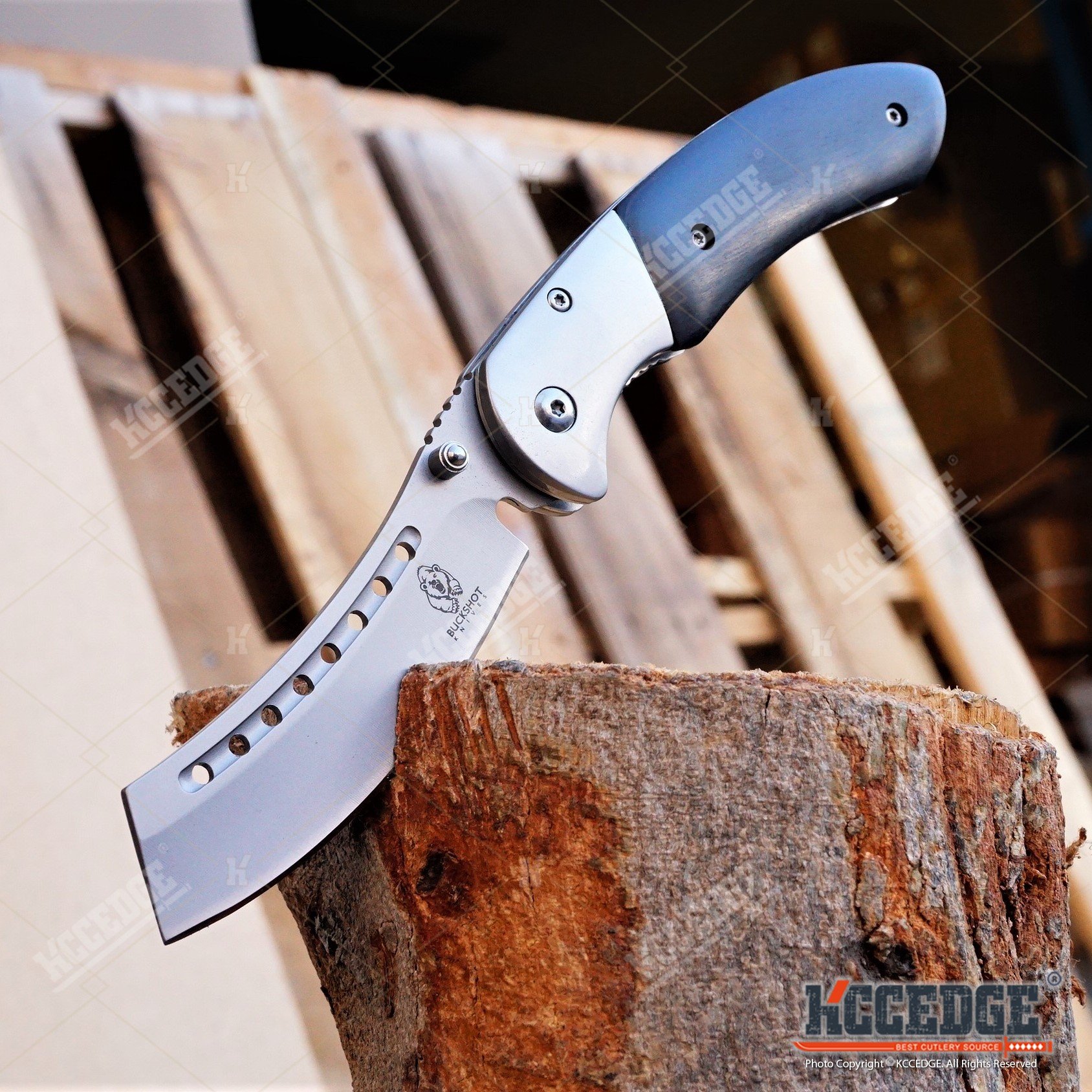 Little Cleaver Combo 2 PC CAMPING HUNTING Miniature 6.5" CLEAVER + 8 ...