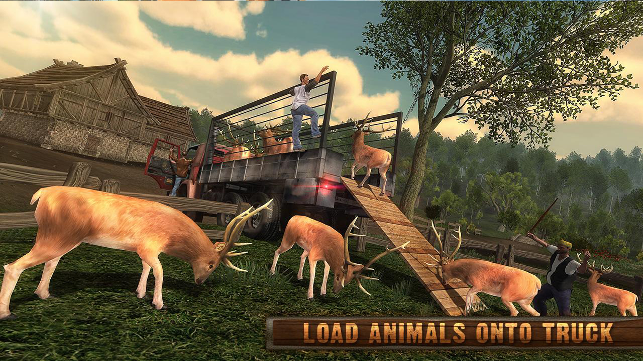 Wild Zoo Animals Transport Truck Simulator 3D: Animal Transporter Cargo ...