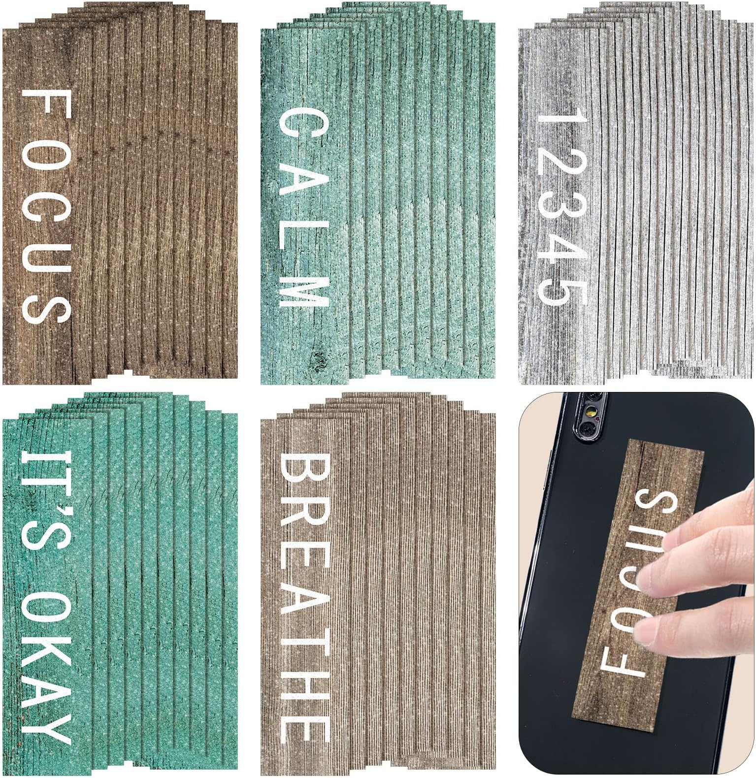 Amazon.com : Crtiin 50 Pieces Calm Sticker Anxiety Sensory Strip Gifts ...