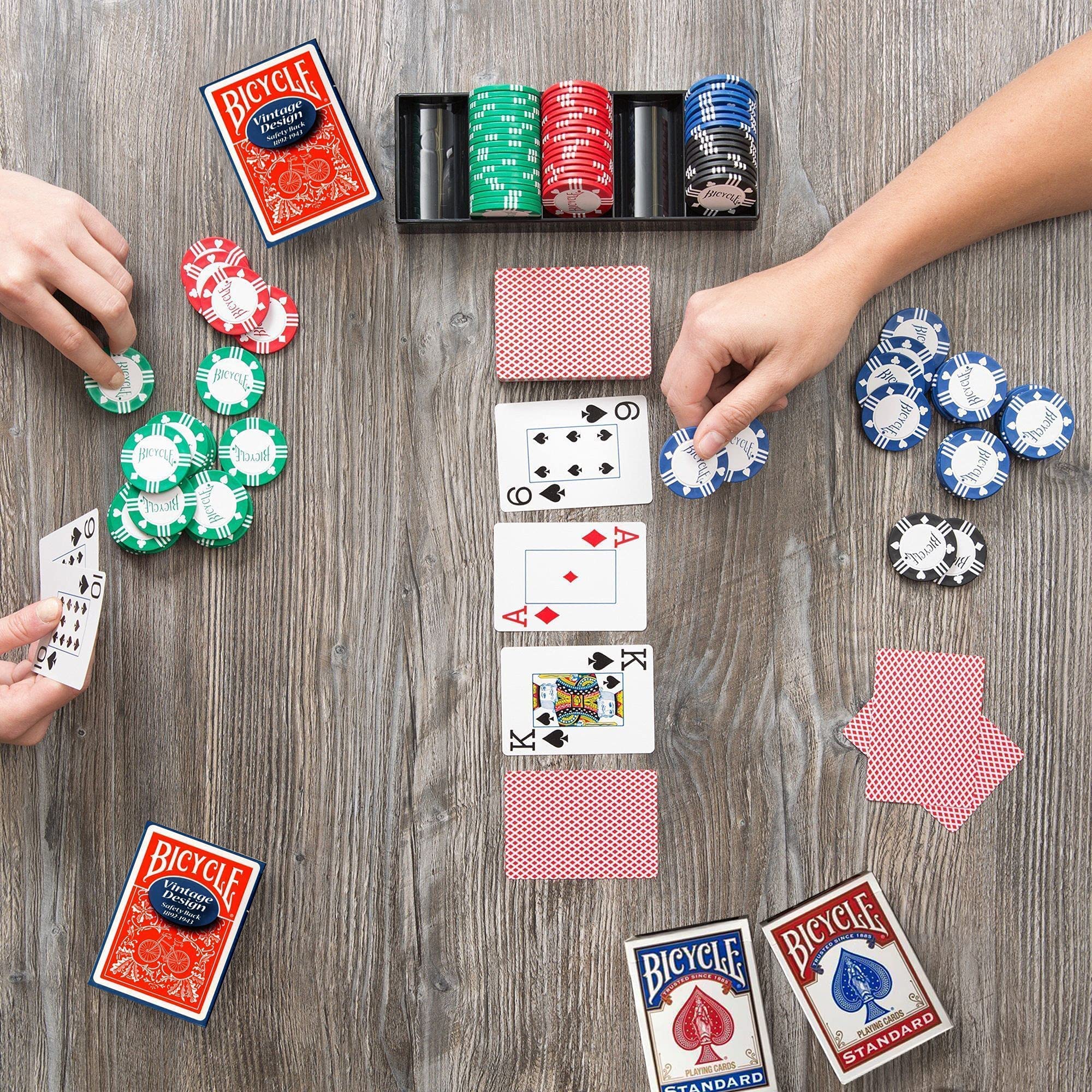 Fichas Y Cartas De Póquer Set Póker Juego De Cartas Naipes 200
