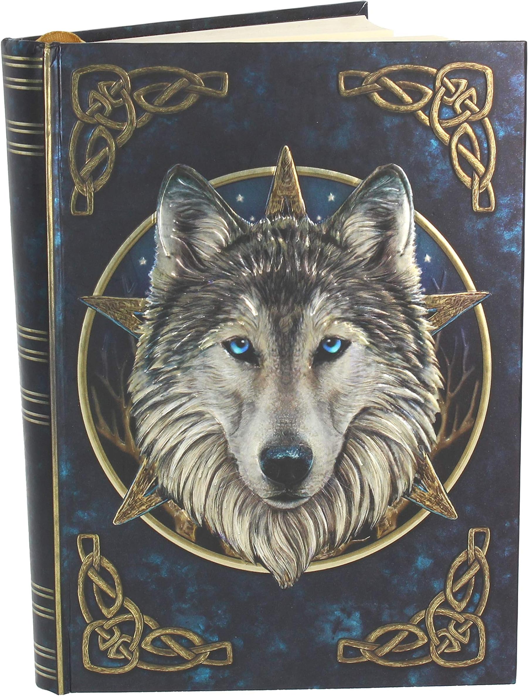 Amazon.com: Nemesis Now Celtic Wolf Embossed Wild One Journal, Lisa ...