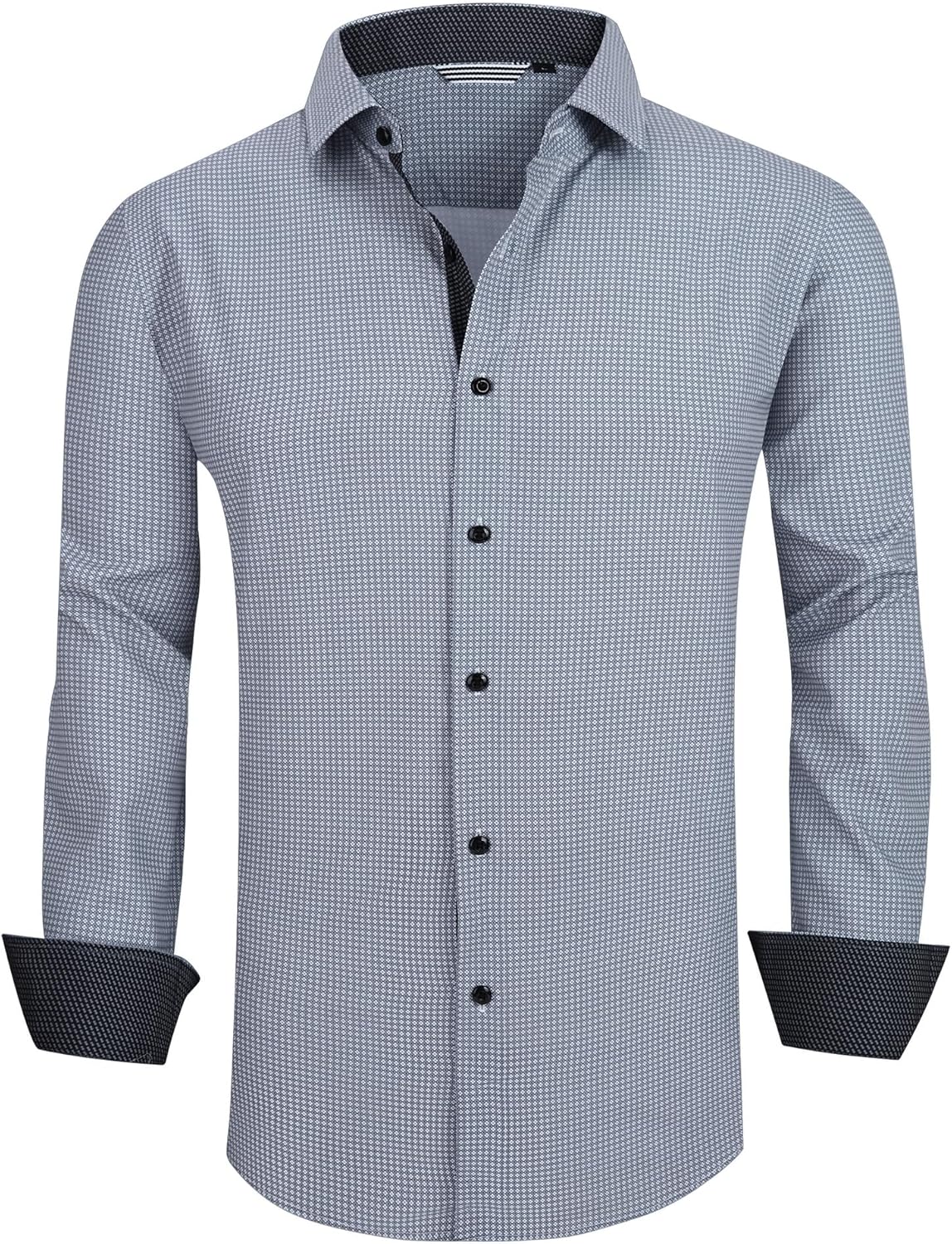 Alex Vando Mens Printed Dress Shirts Long Sleeve Regular Fit Button ...