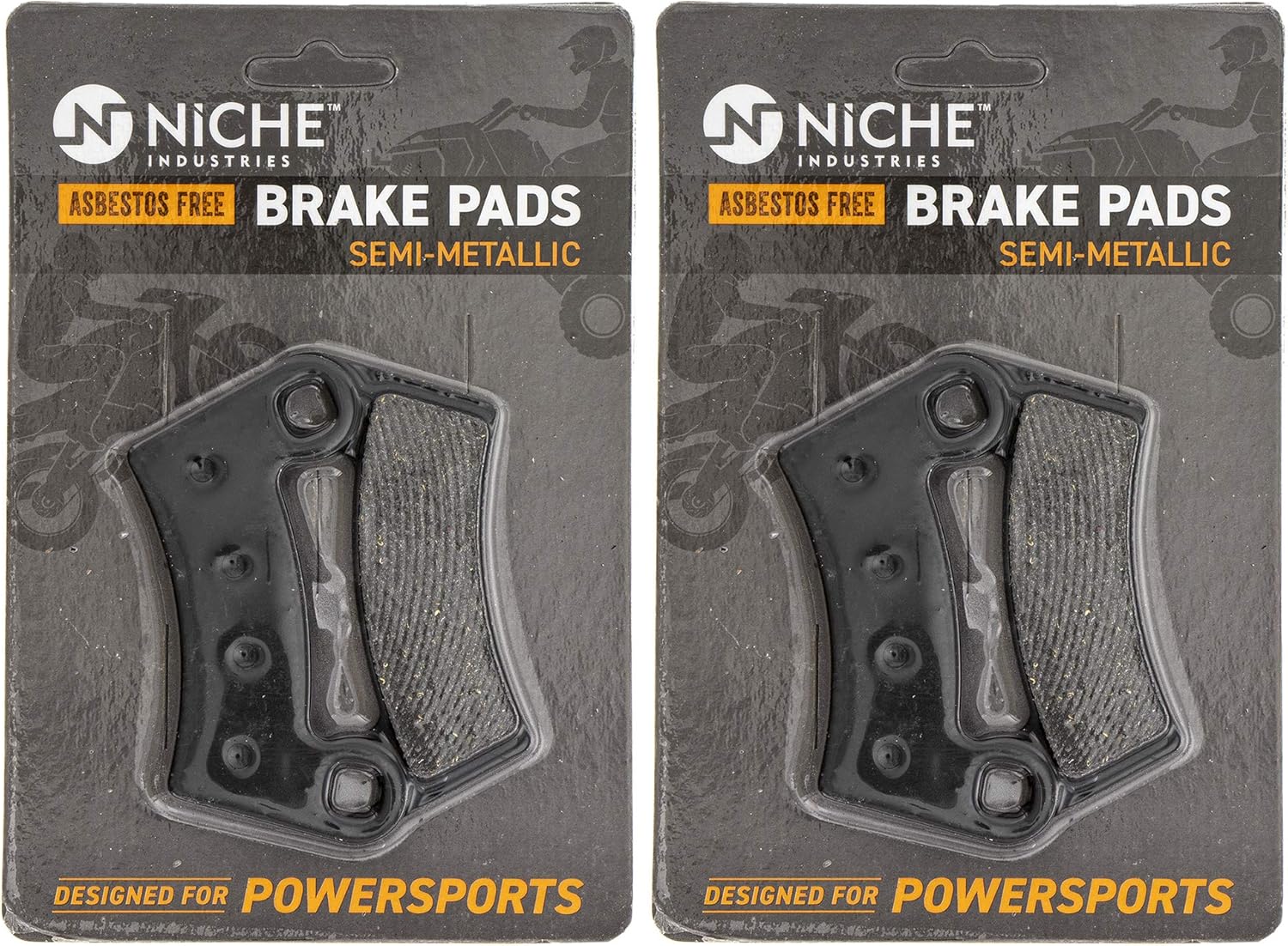 Amazon.com: NICHE Semi-Metallic Brake Pad Set for Polaris RZR XP Outlaw ...