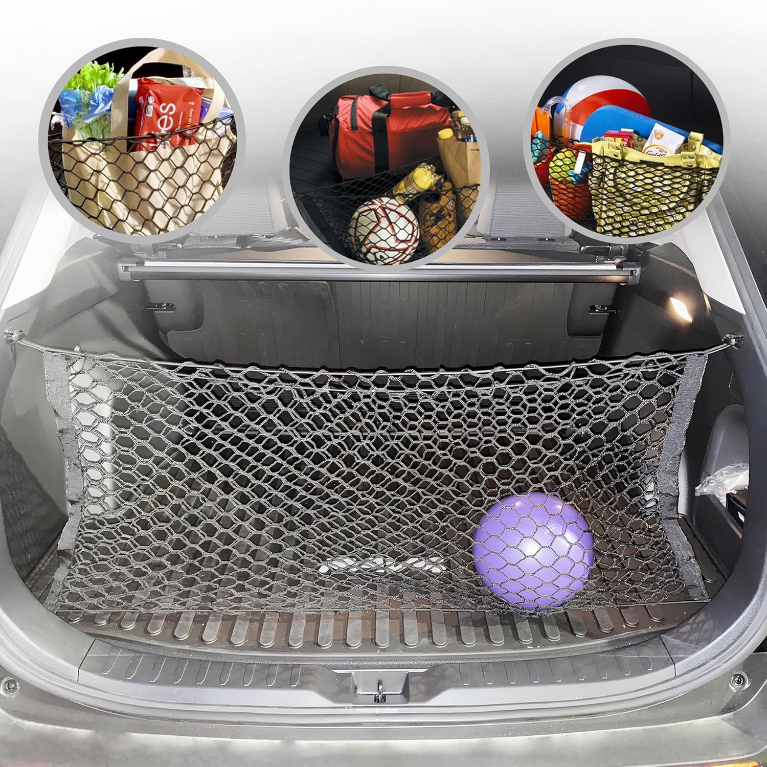 Amazon.com: Trunk Envelope Style Mesh Cargo Net for Toyota RAV4 Rav4 ...