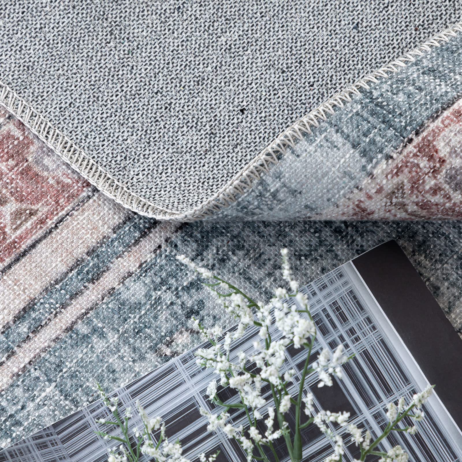 DECOMALL BELIDA Washable Runner Rug, Traditional Non-Slip Long Rugs for ...