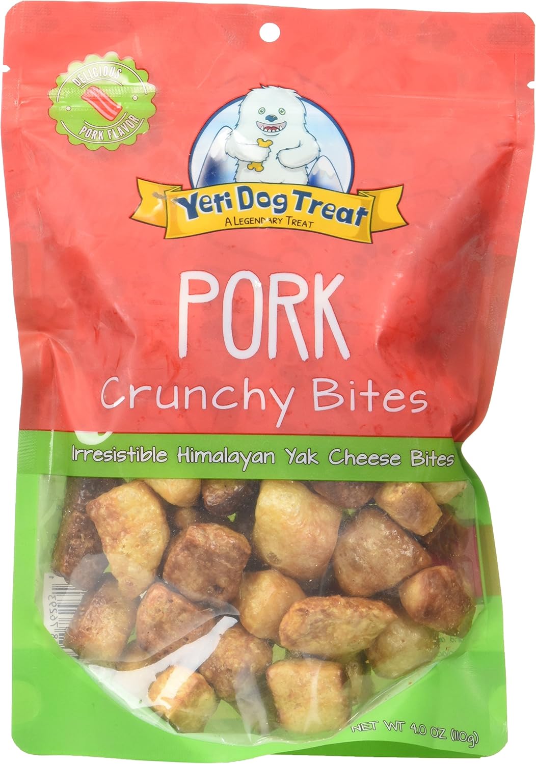 Amazon.com : Yeti Pork Crunchy Bites Yak Cheese Dog Treats, 4 Oz : Pet ...