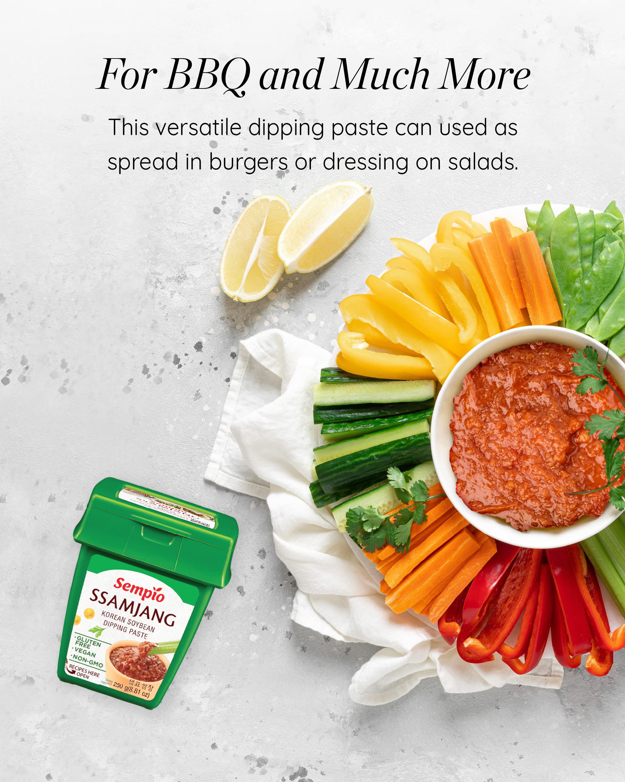 Snapklik.com : Vegan Ssamjang Gluten Free Korean Soybean Dipping Paste 250g