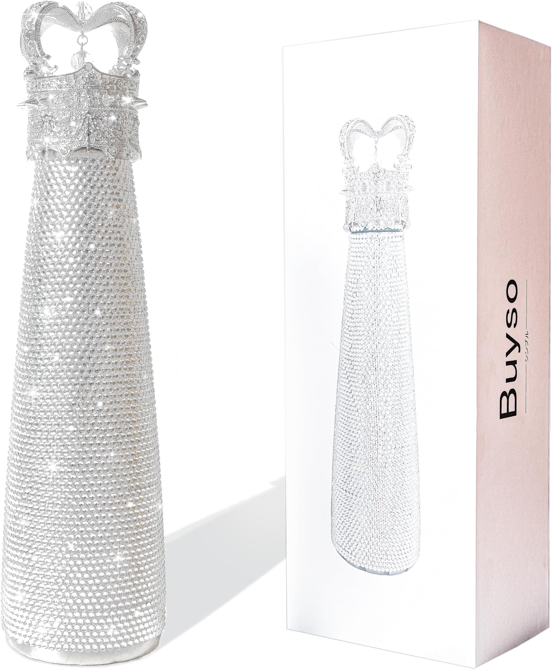 Amazon.com: Diamond Water Bottle Bling Rhinestone Stainless Steel ...
