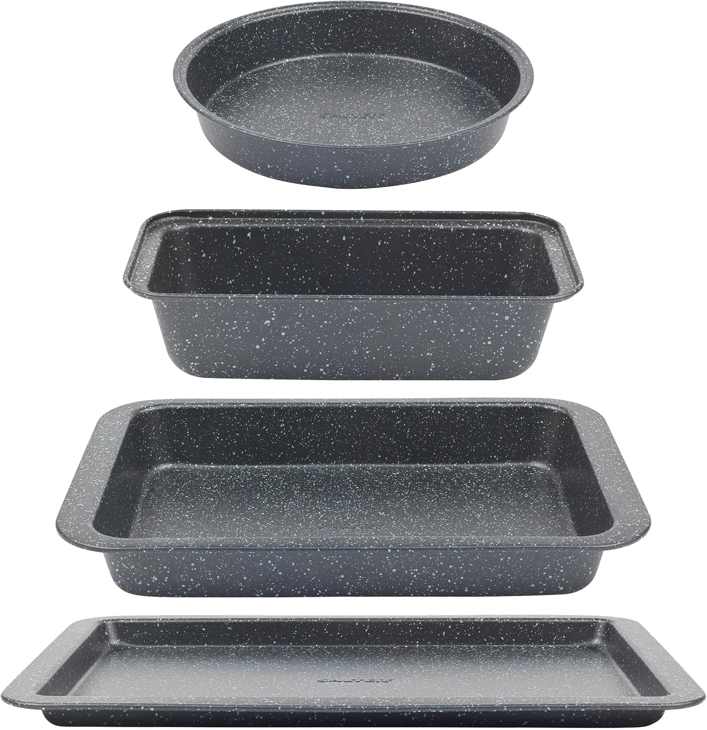 Salter COMBO-8246 Megastone 4 Piece Non-Stick Baking & Oven Tray Set ...