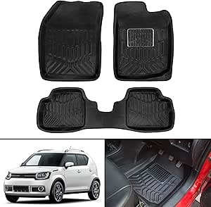 Amazon.com: Autofy 3D Carbon Polymer Car Floor Mat/Floor Carpet/Floor ...