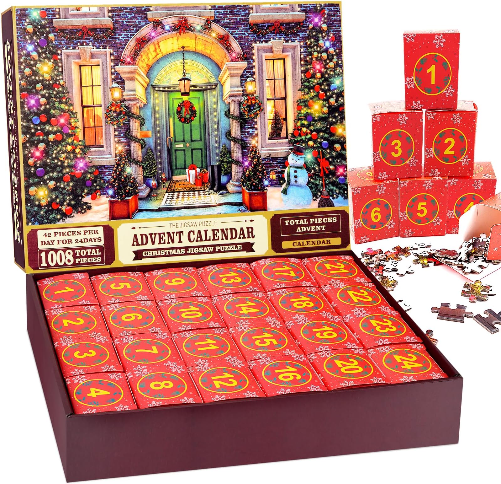 Advent Calendar 2024 Jigsaw Puzzle - 1008 Pieces | 24 Days Countdown ...