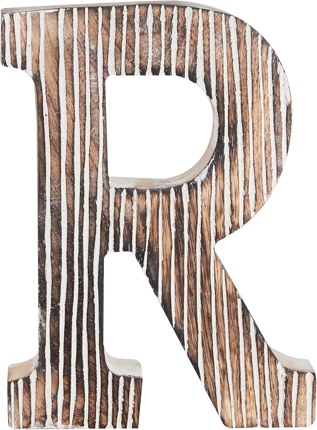 Amazon.com: Decorative Wood Letter R | Standing and Hanging Wooden ...
