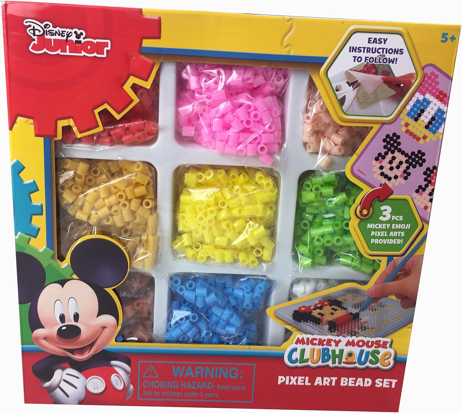 Amazon.com: Disney Junior Mickey Mouse Clubhouse Pixel Art Beads Crafts ...