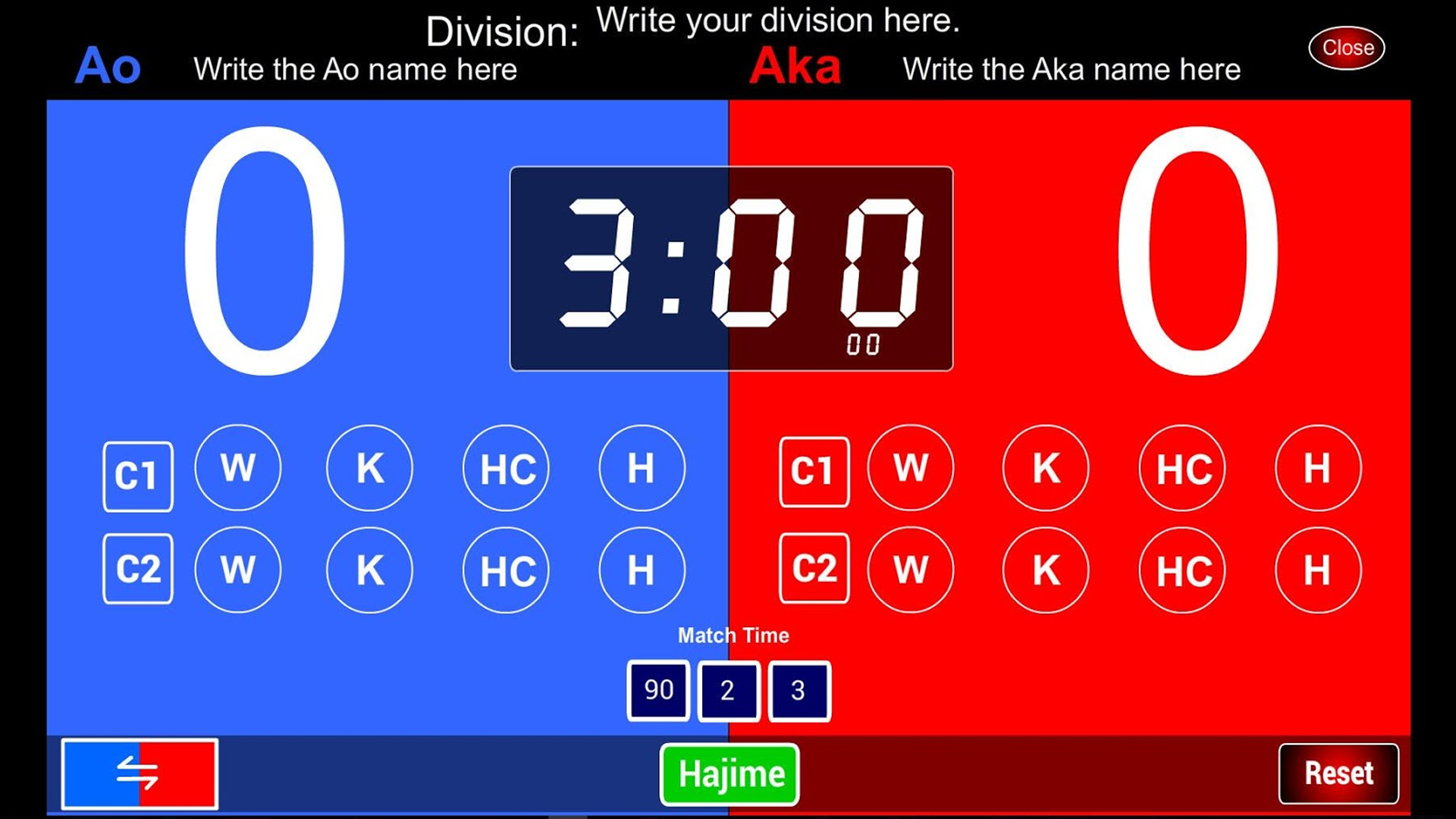 Karate Scoreboard for Kumite TP - App on the Amazon Appstore