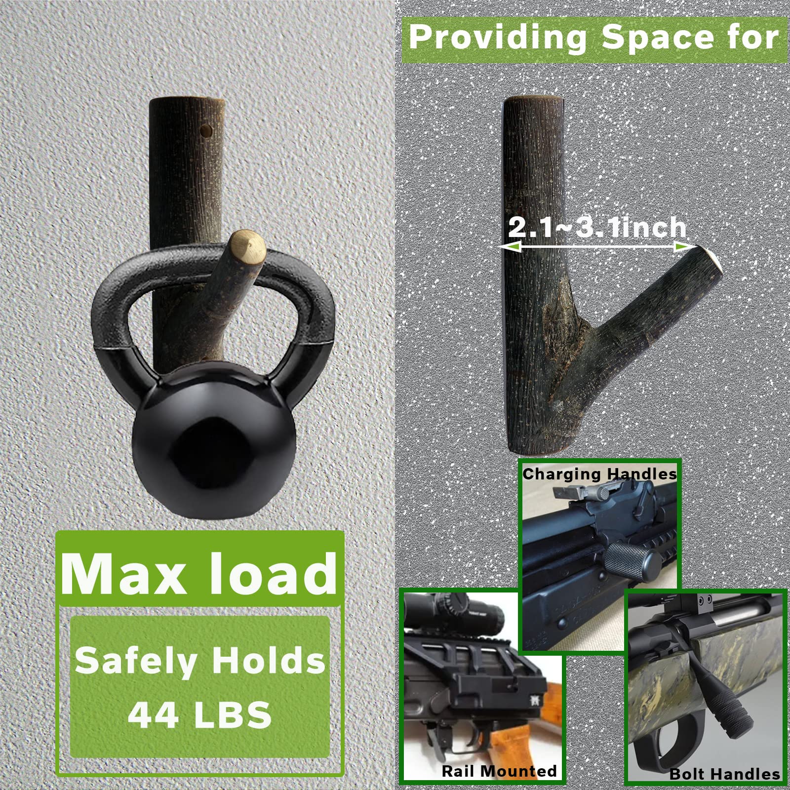 Snapklik.com : FIREHOOK Wooden Gun Rack