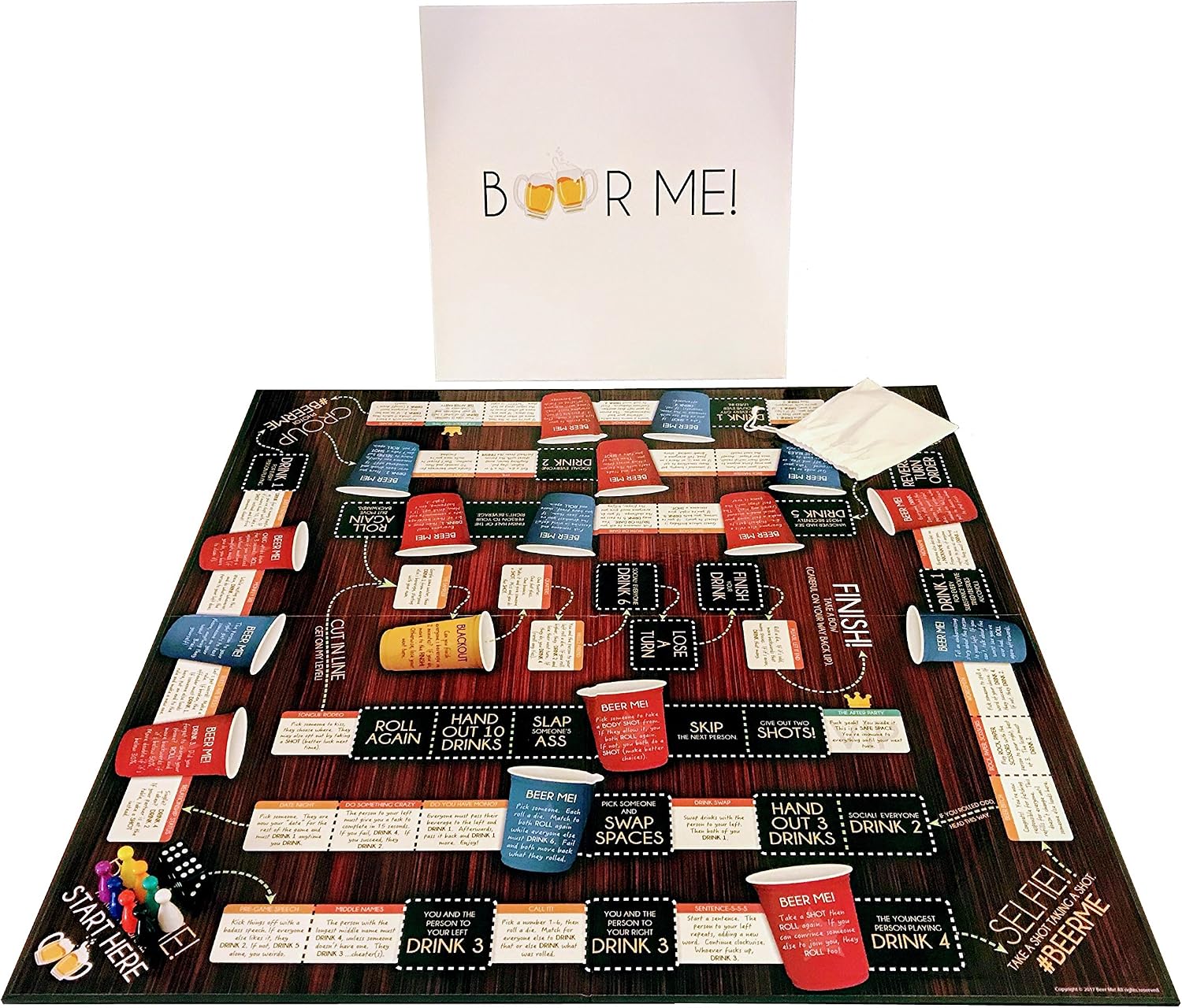Amazon.com: Beer Me! Party Board Game: The Best Drinking Game for ...