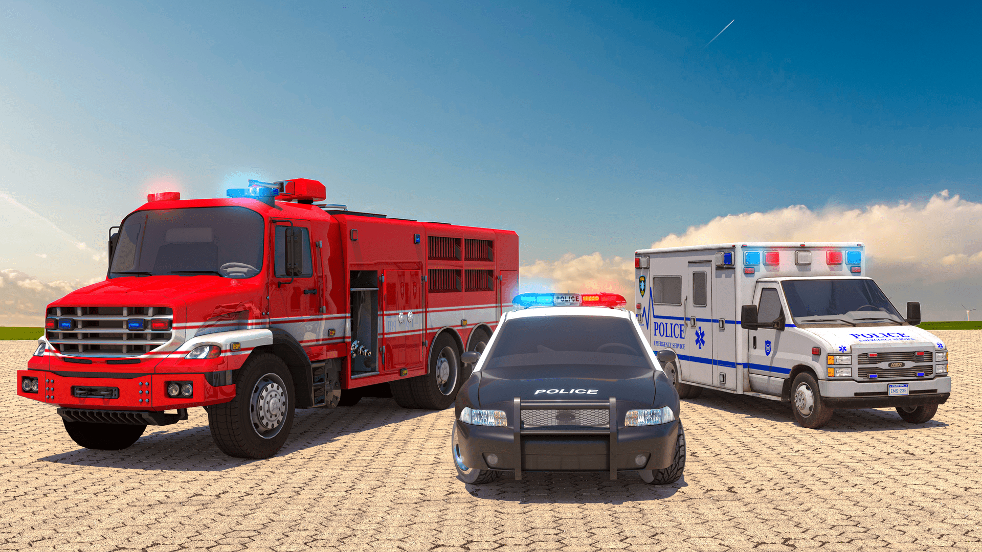 Police Car Ambulance Fire Truck Game - App on Amazon Appstore