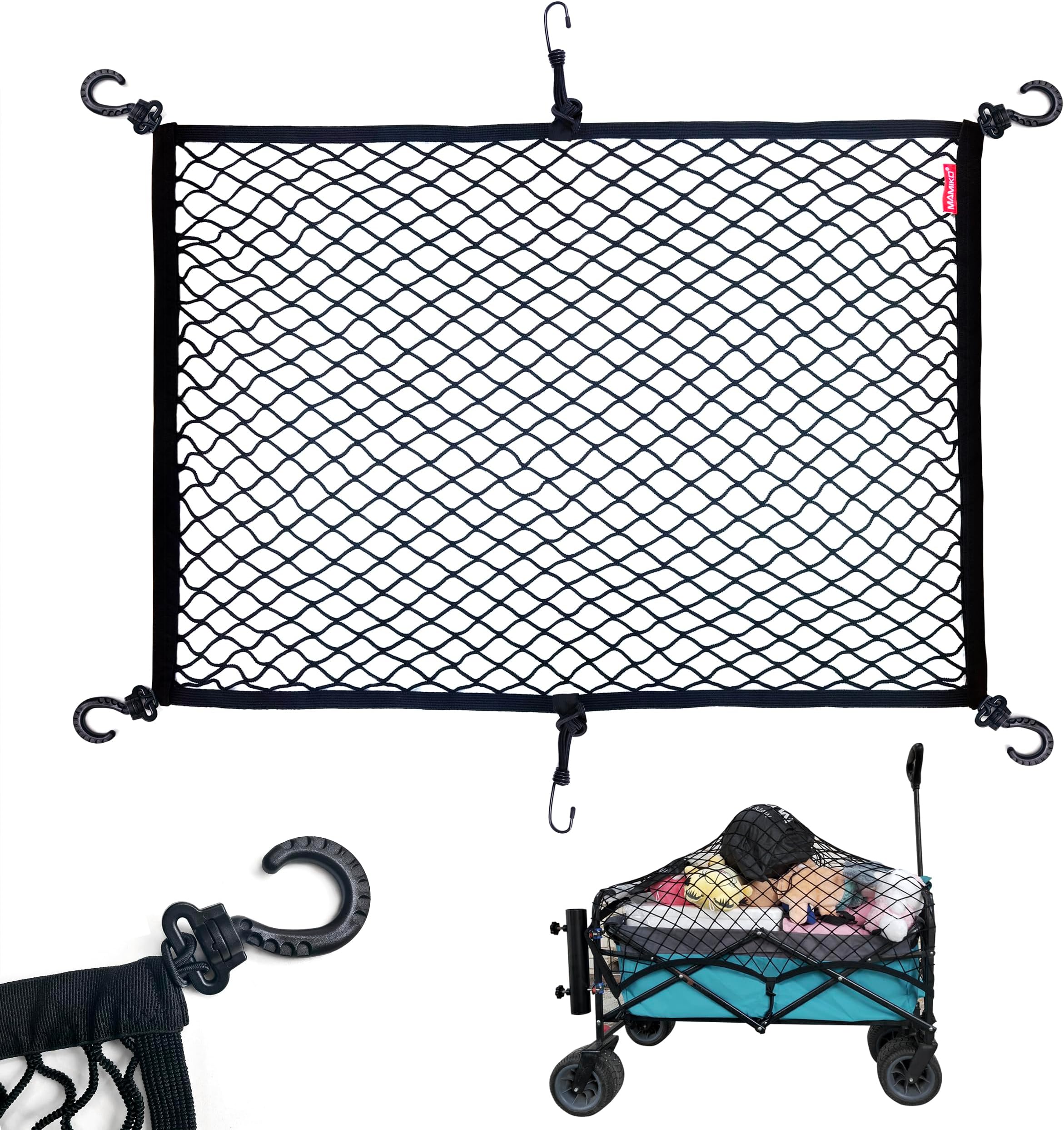 Amazon.com: Hikenture Cargo Net for Folding Wagon - Anti-Falling Nylon ...