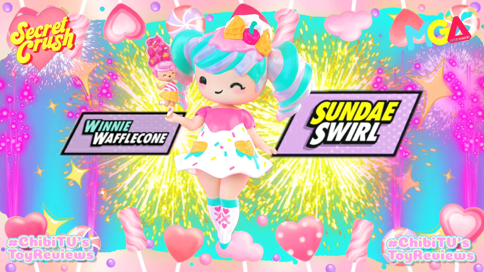 Watch Secret Crush Dolls& Sundae Swirl & Pippa Posie Toy Unboxing For ...