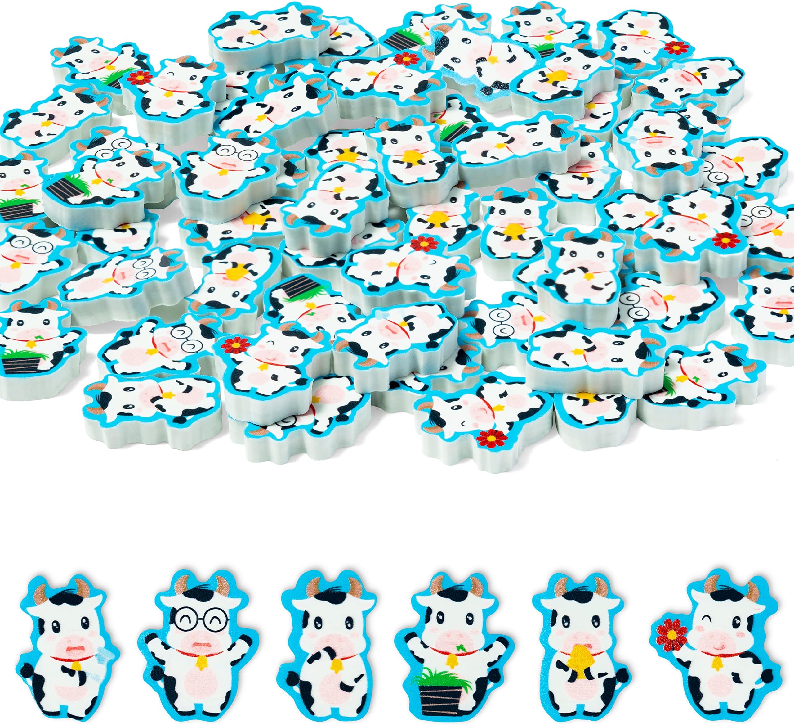 Amazon.com : 20 Pcs Eraser for Kids Pencil Shaped Erasers Rainbow ...