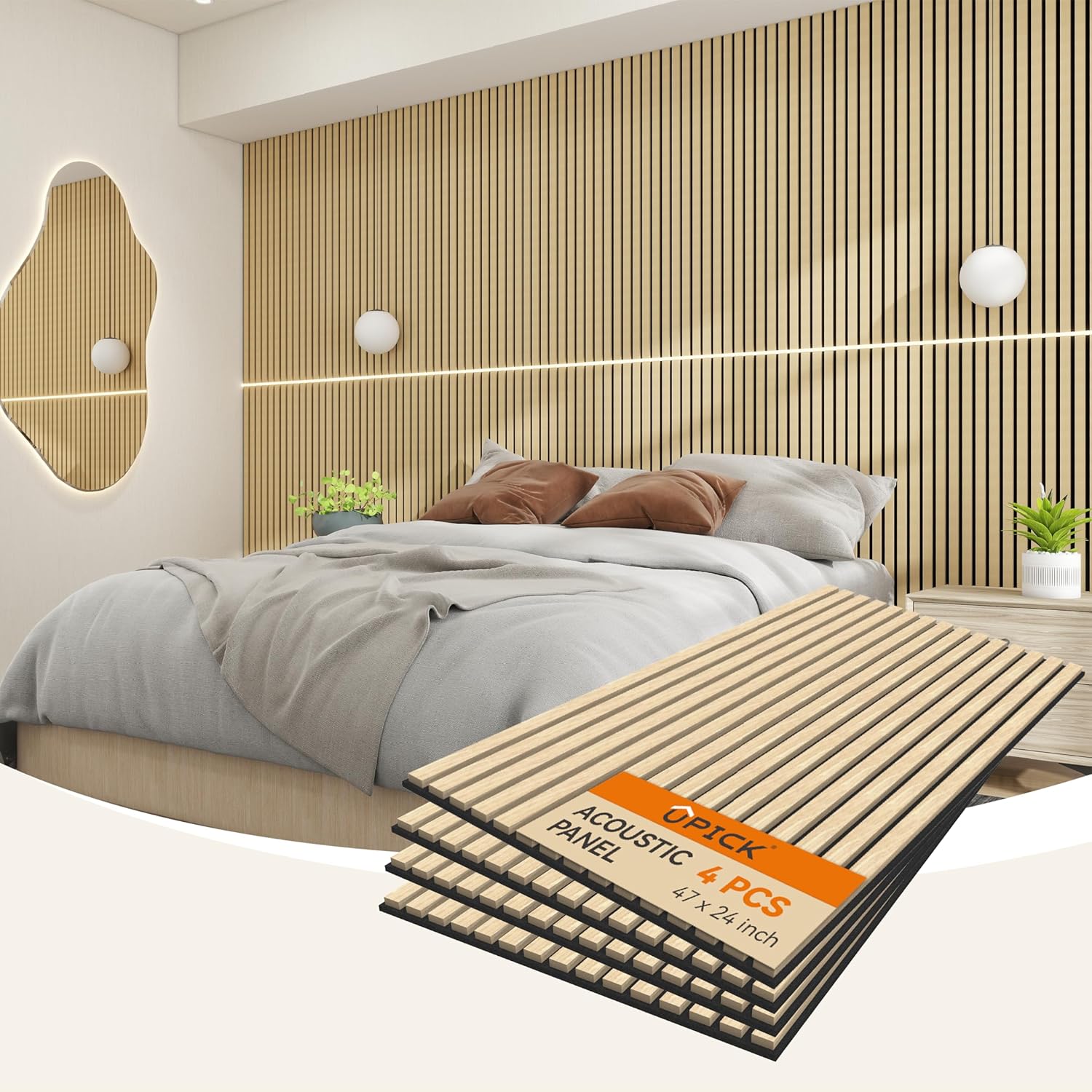 Upick MDF Acoustic Wall Panels Sound Absorbing, 4 Philippines | Ubuy