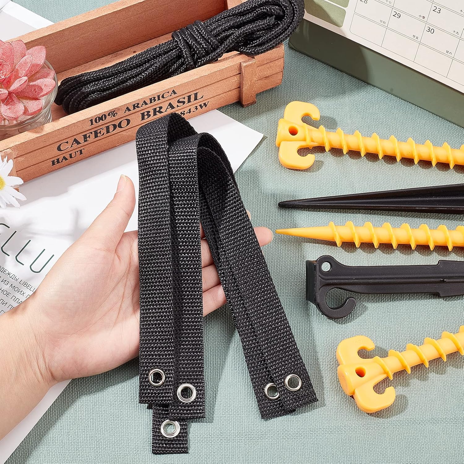 AHANDMAKER 7 Pcs Professional Garden Plant Cultivation Tree Stakes Kit ...