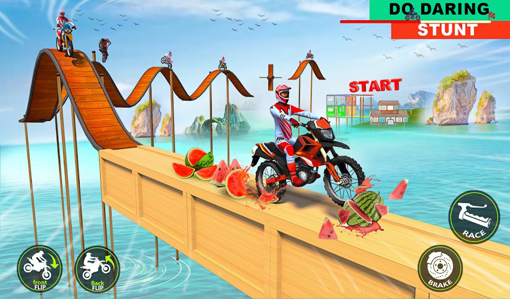 Mega Ramp Extreme Jumps Moto Stunt Bike 3D Game : Impossible Tracks ...