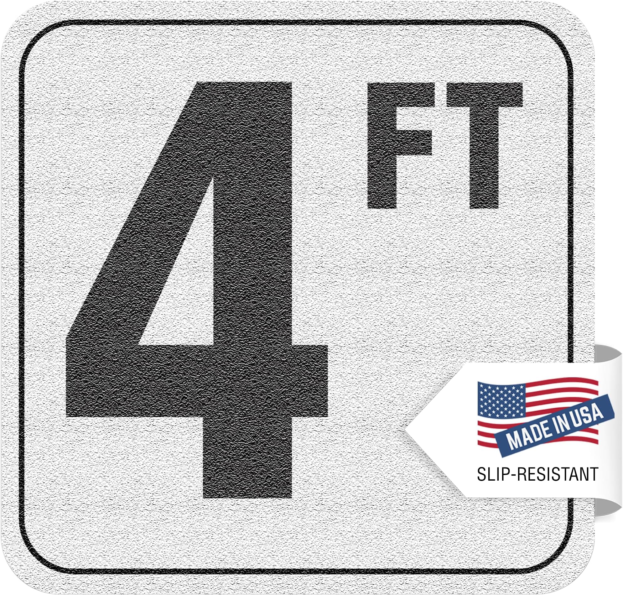 Amazon.com : 1.2M - Adhesive Swimming Pool Depth Marker Sticker - 6 In ...