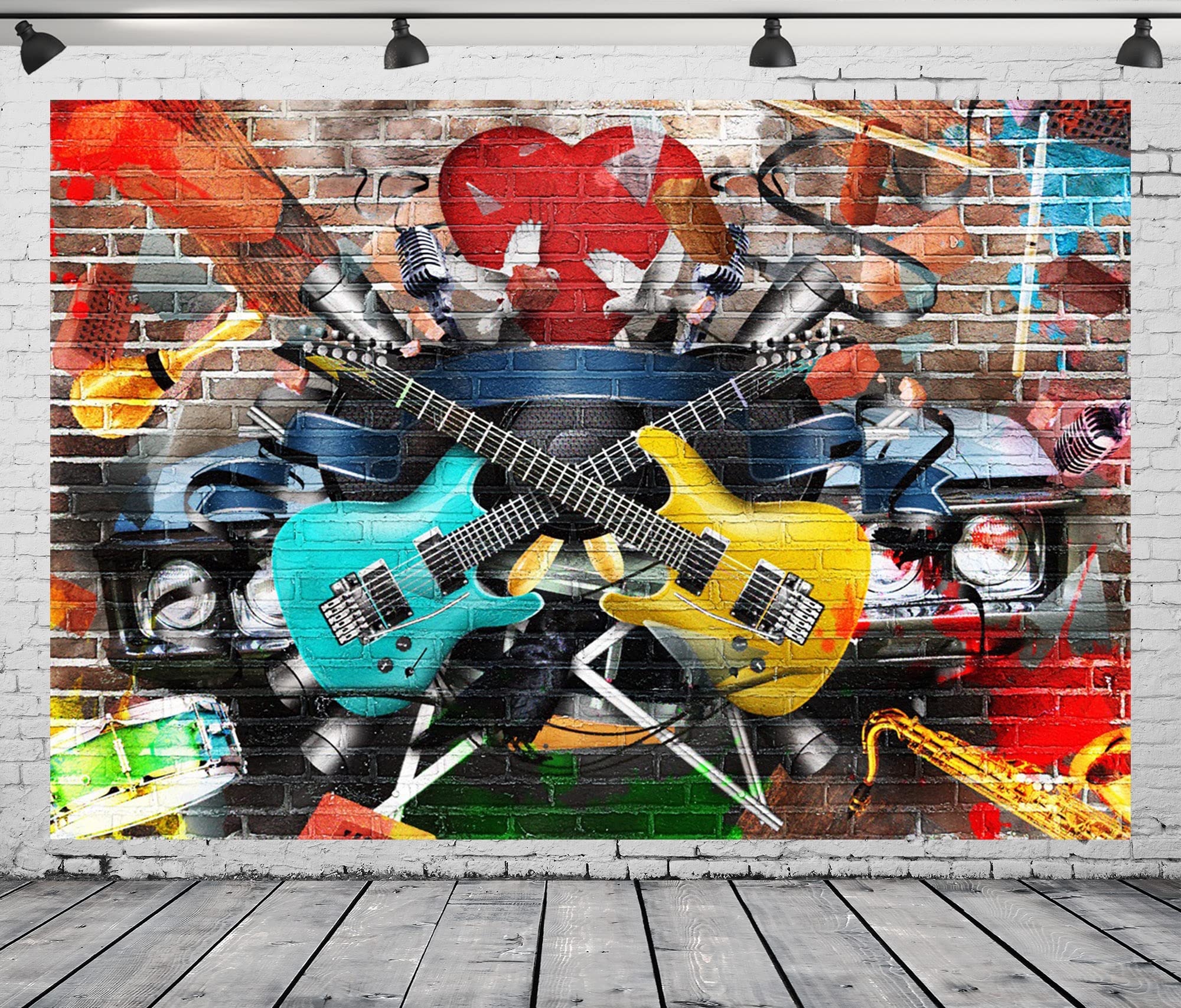 Graffiti Brick Wall Wallpaper