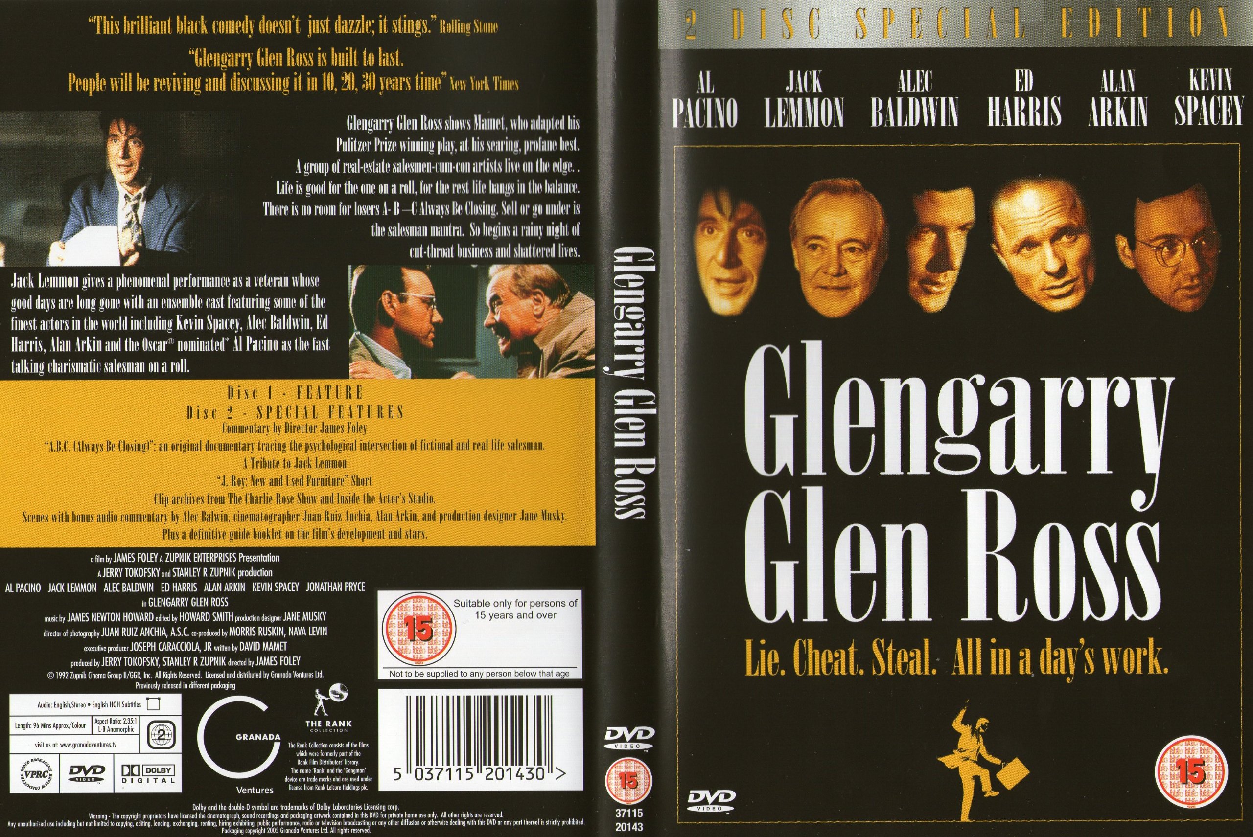 Glengarry Glen Ross (Special Edition) [DVD]: Amazon.co.uk: Al Pacino ...