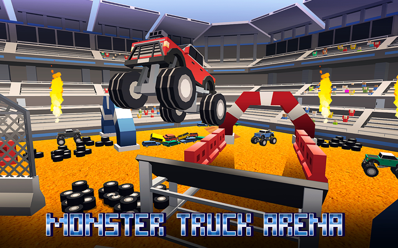 Blocky Monster Truck: Stunts Arena - App on Amazon Appstore