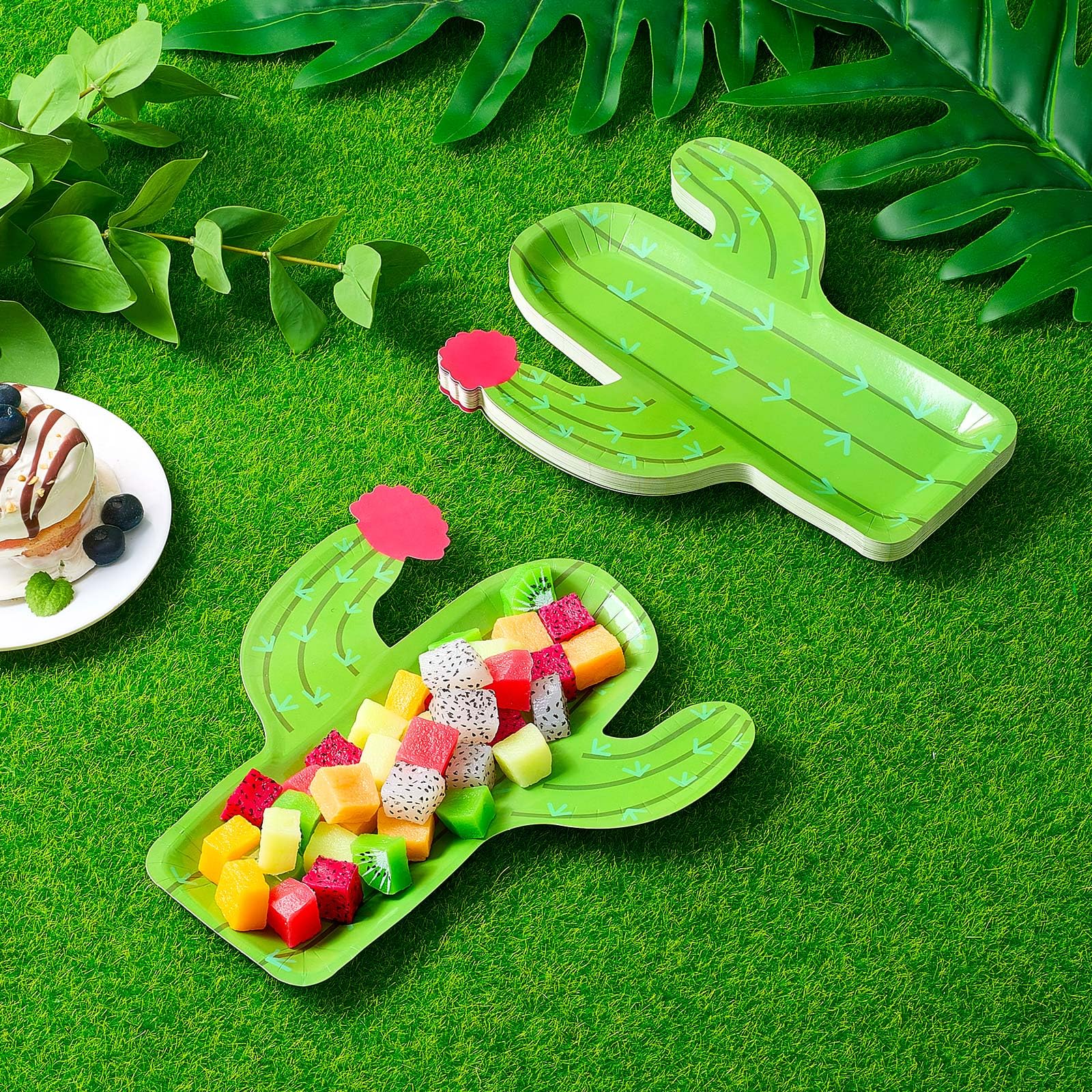 Snapklik.com : Meekoo 24 Pcs Cactus Party Paper Plates Cactus Theme ...