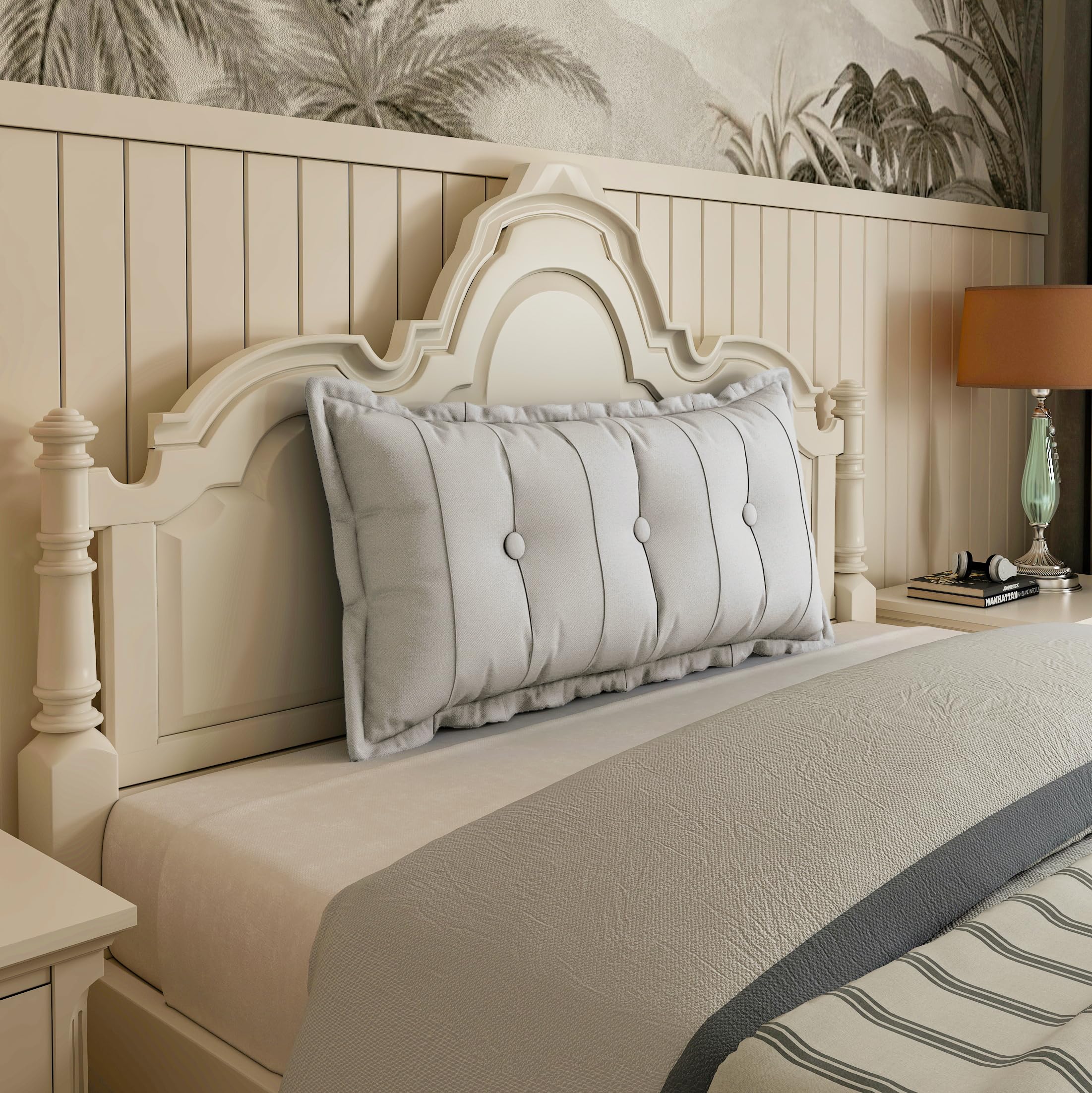 Amazon.com: Johnear Headboard Pillow Large Reading Pillows for Sitting ...