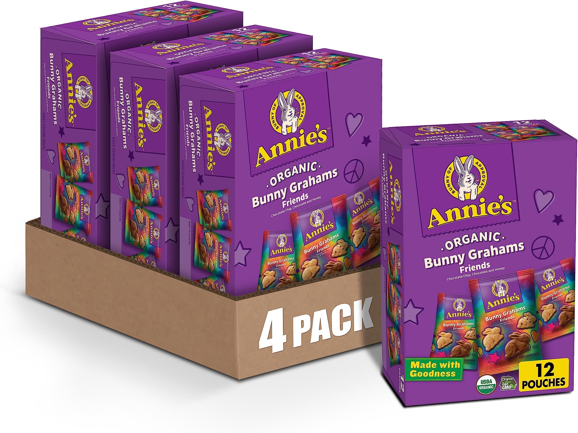 Amazon.com: Remys Nut Free All Natural Honey Grahams, 1 Ounce - 192 per ...