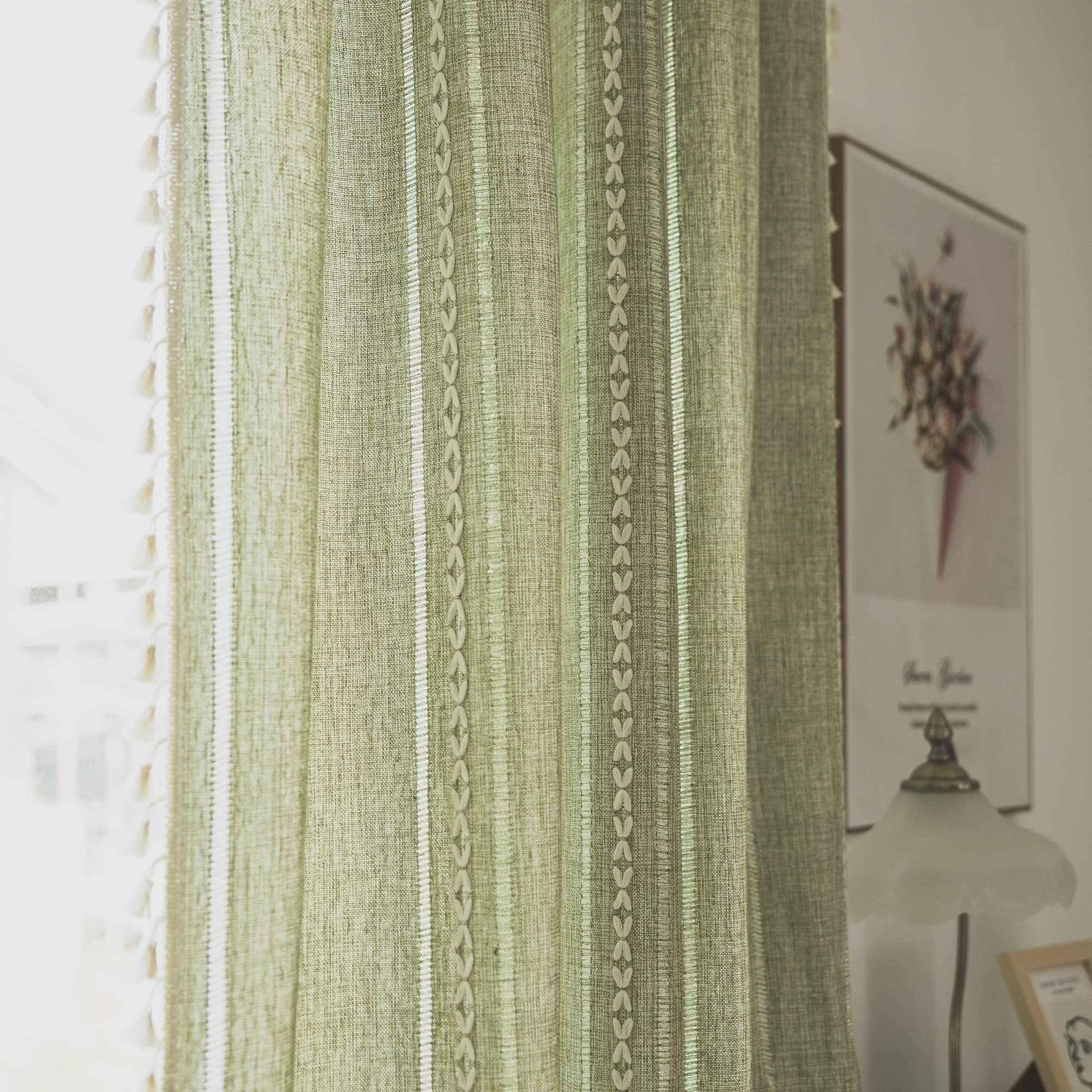 Cortinas De Dormitorio De Estilo Campestre Francés Cortinas Bohemias