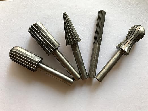 KROST 123456778 Hot 5 Pieces Hss Rotary Files Burr Drill Rotary Rasp ...