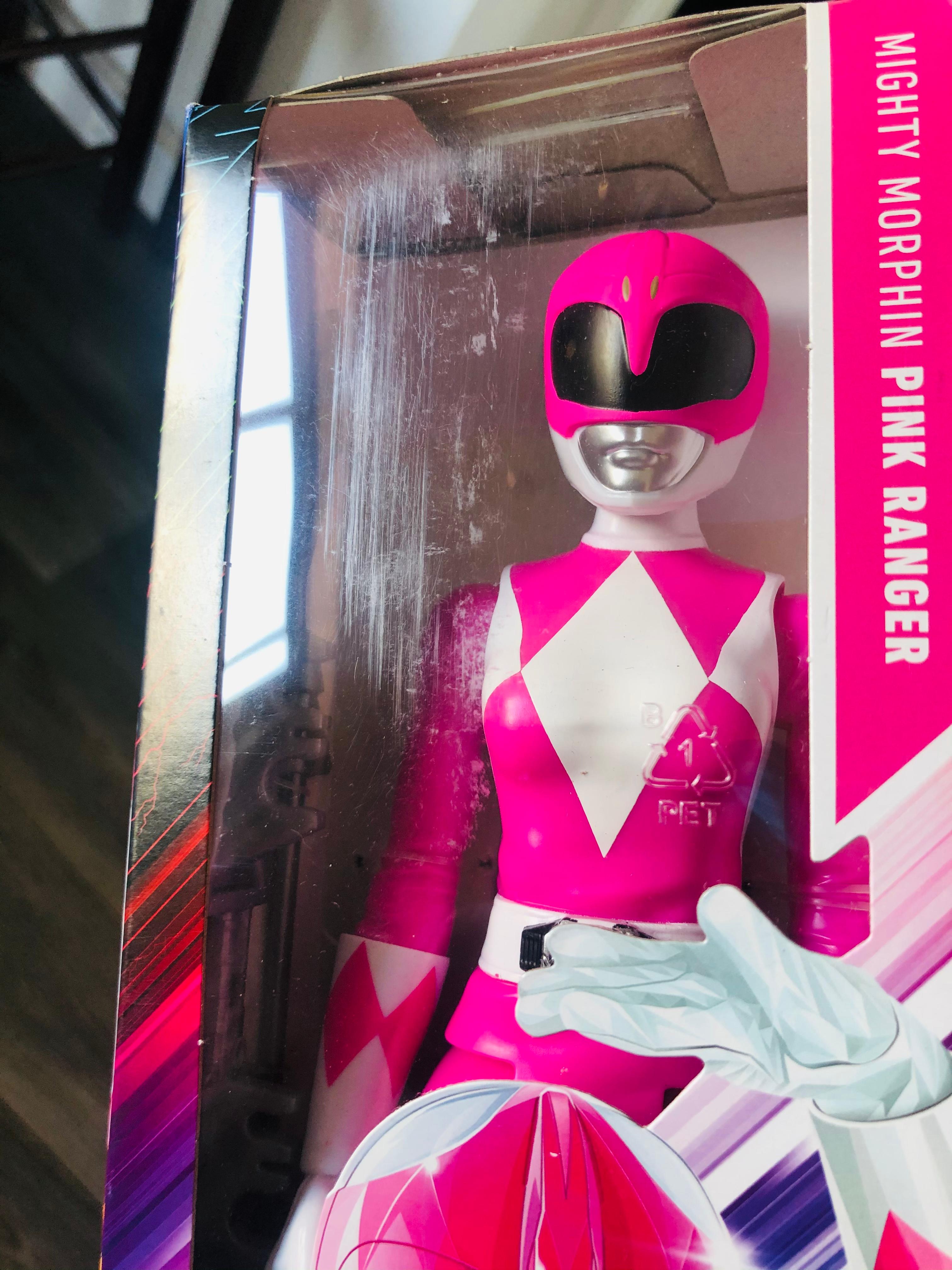 Amazon.com: Power Rangers Mighty Morphin Pink Ranger 12-Inch Action ...