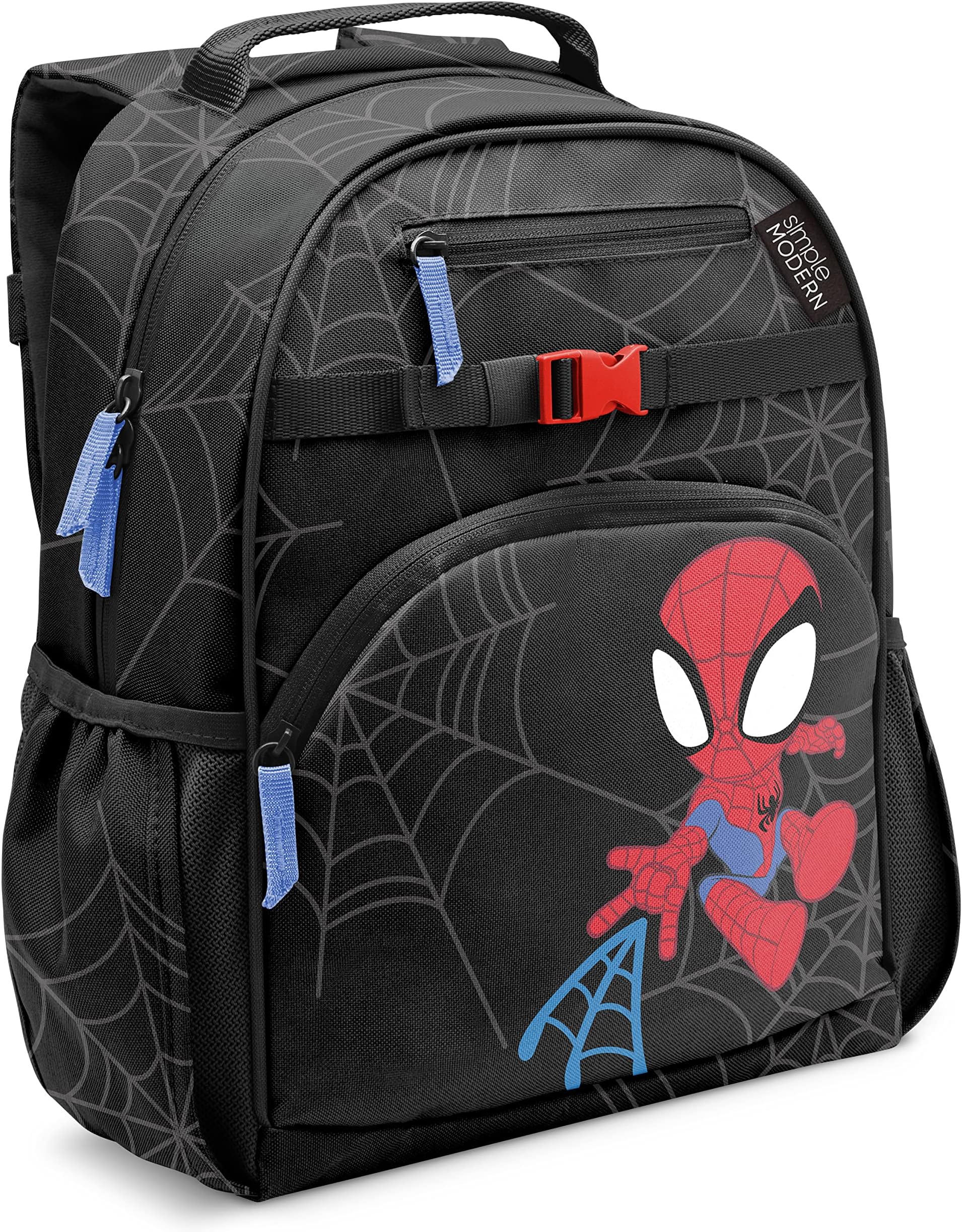 Amazon.com: Marvel Spiderman Backpack for Boys Girls Kids - 2 Pc Bundle ...