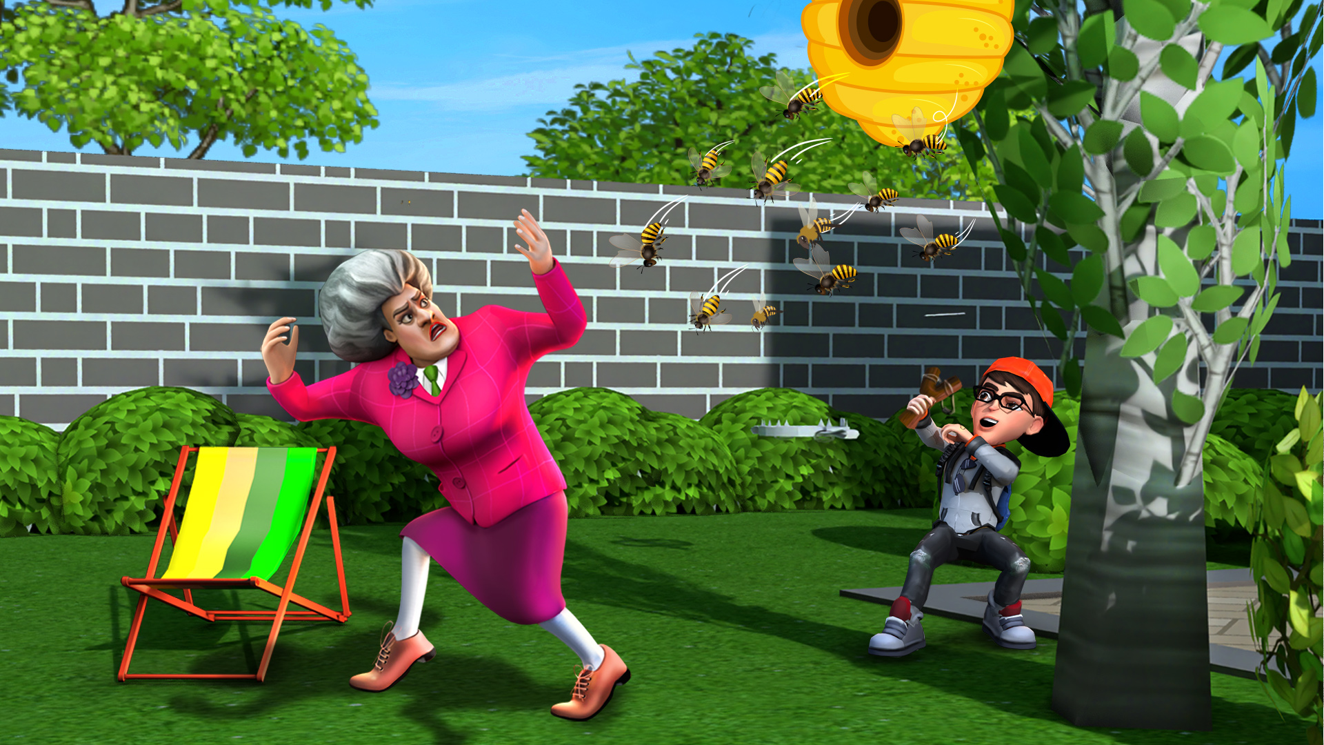 Scary Teacher Horror Shooting Game, Scary Teacher Evil Nun Games, Siren ...