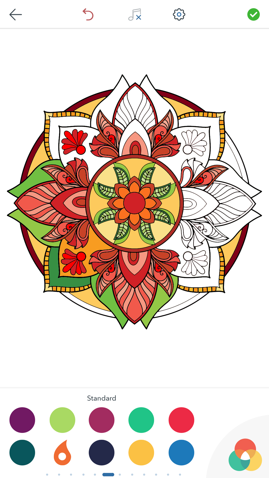 Magic Mandala Coloring Pages