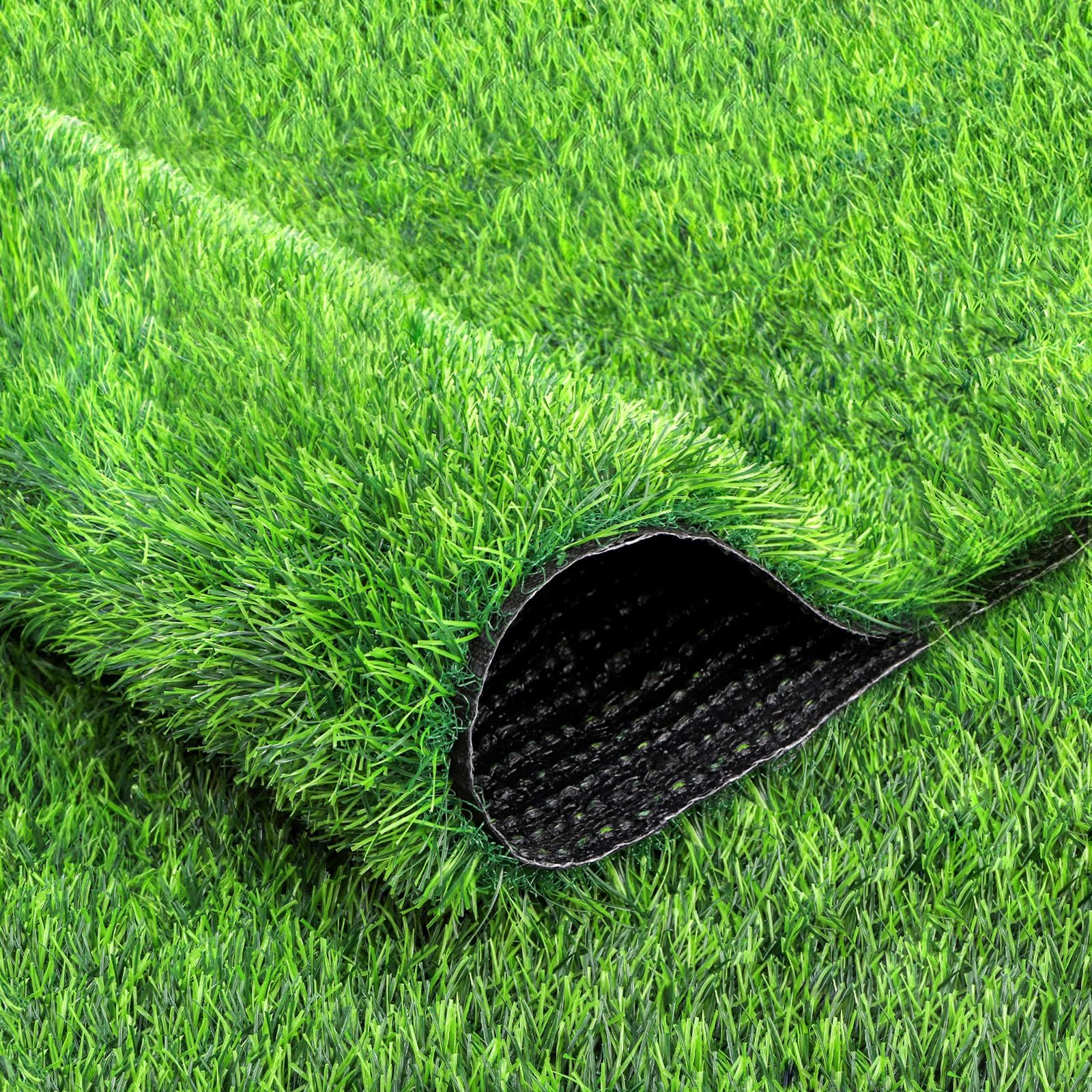 Amazon.com: Fasmov Green Artificial Grass Rug Grass Carpet Rug 3.2' x 6 ...