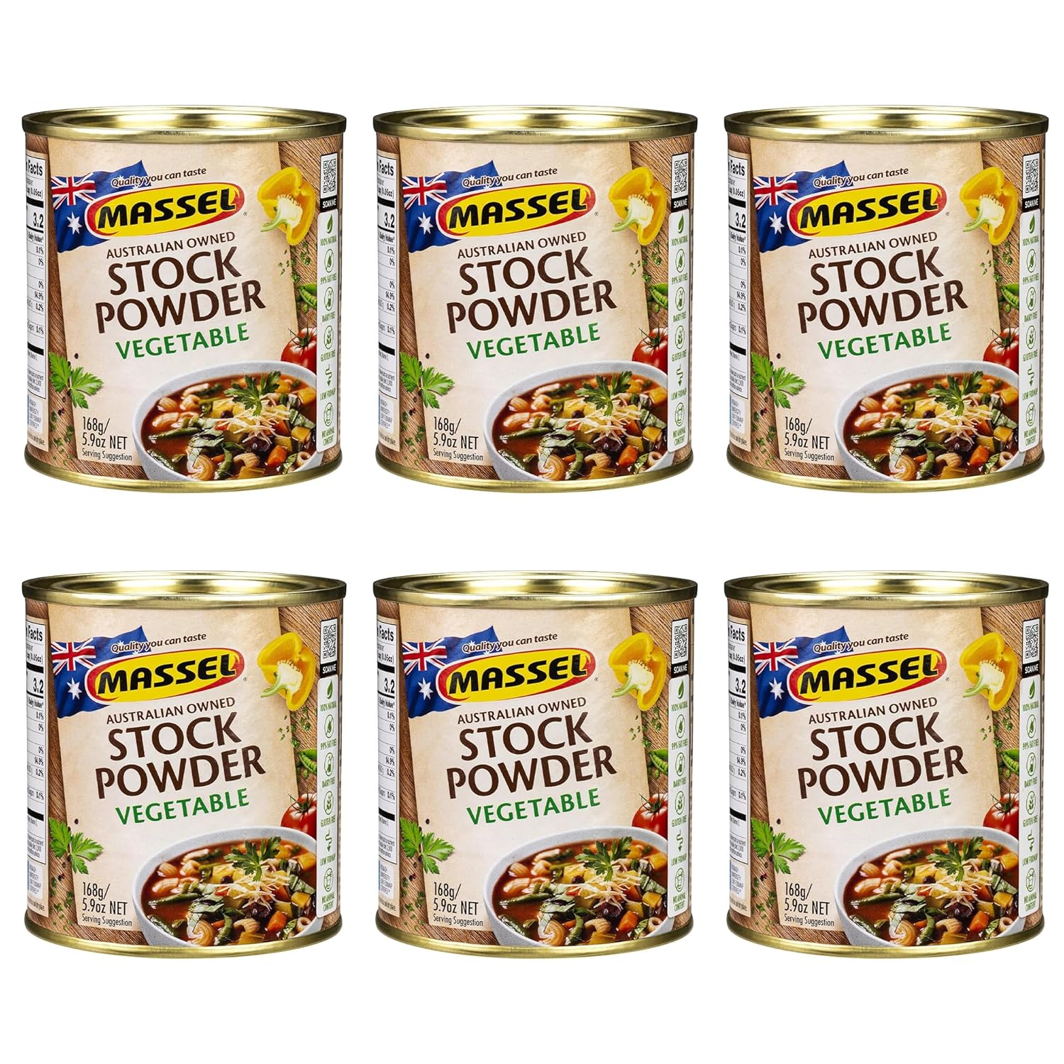 Amazon.com: Massel Vegetable Style Bouillon Powder | 6 Pack (6 x 5.9 oz ...