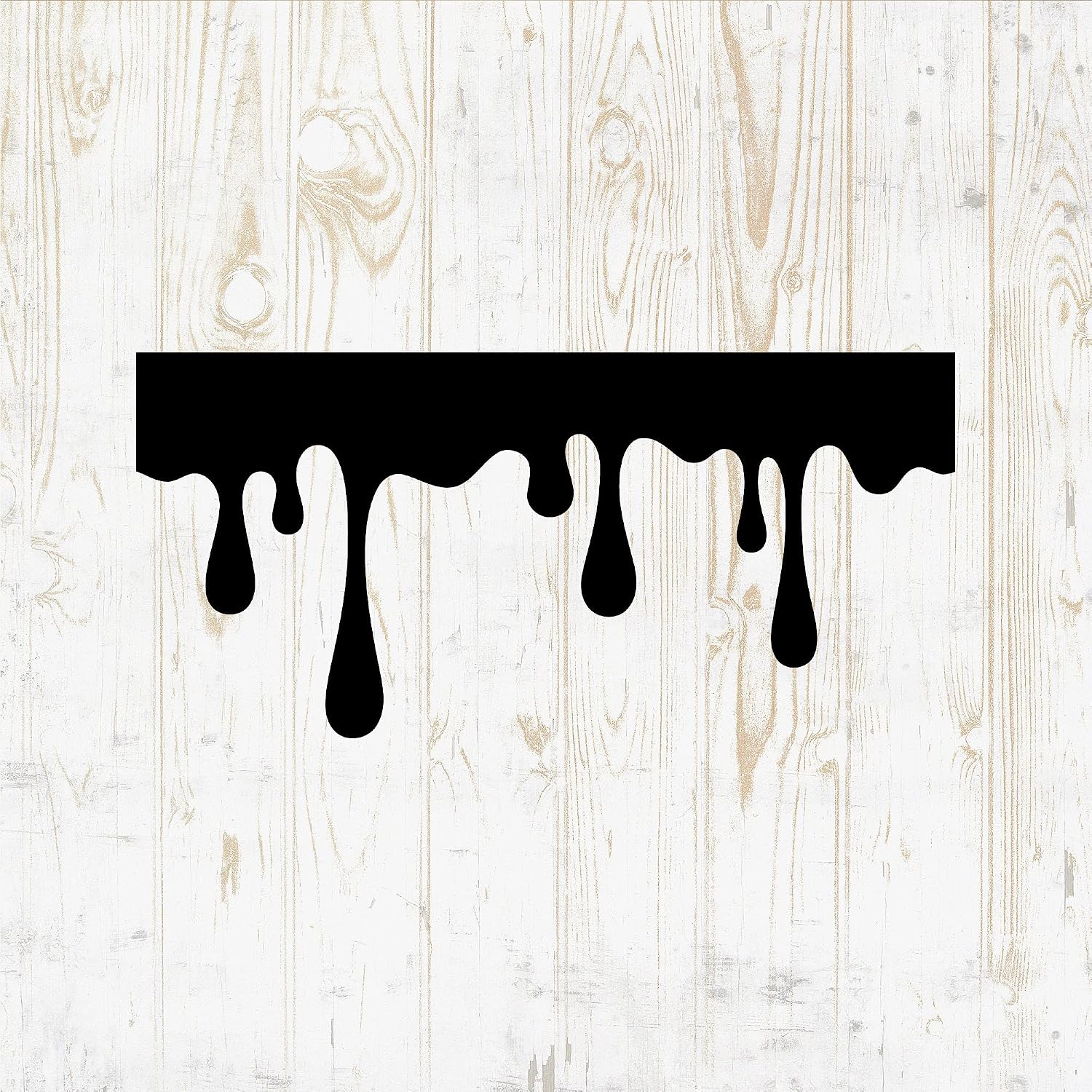 Amazon.com: 6 in Drip Sticker - Melting Dripping Borders Chocolate ...