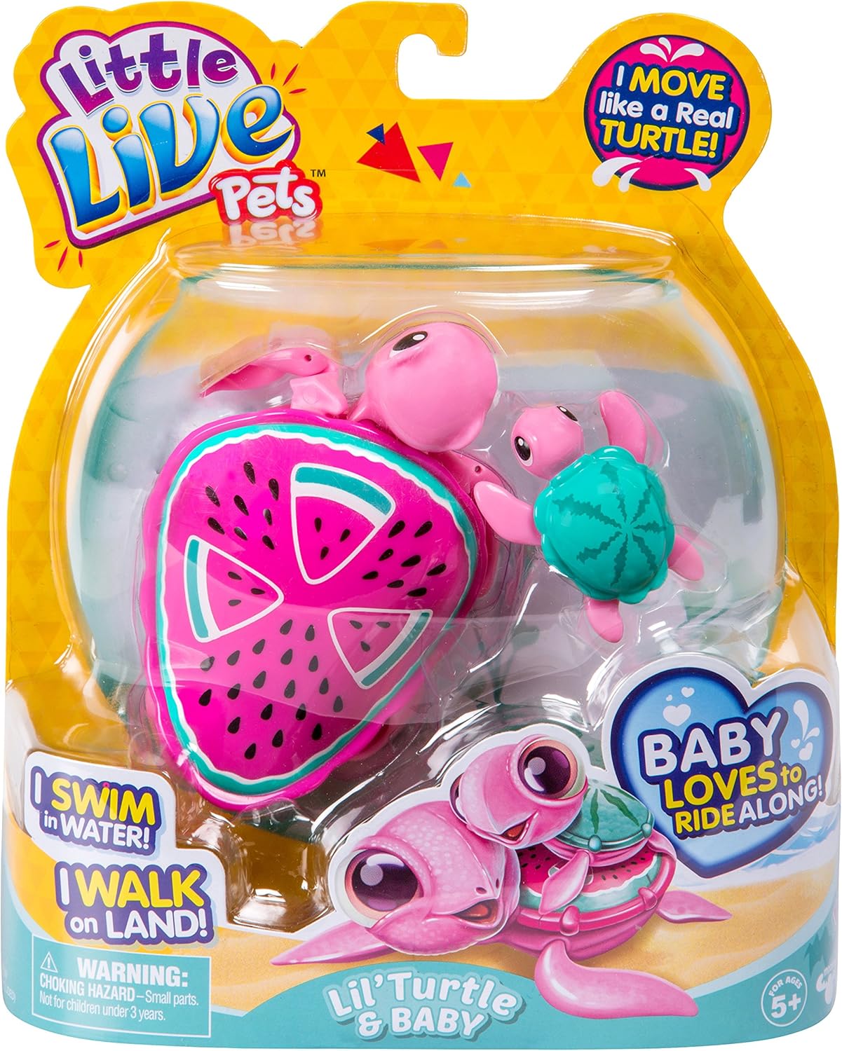 Amazon.com: Little Live Pets Turtle - Melon Drops The Fruity Turtle and ...
