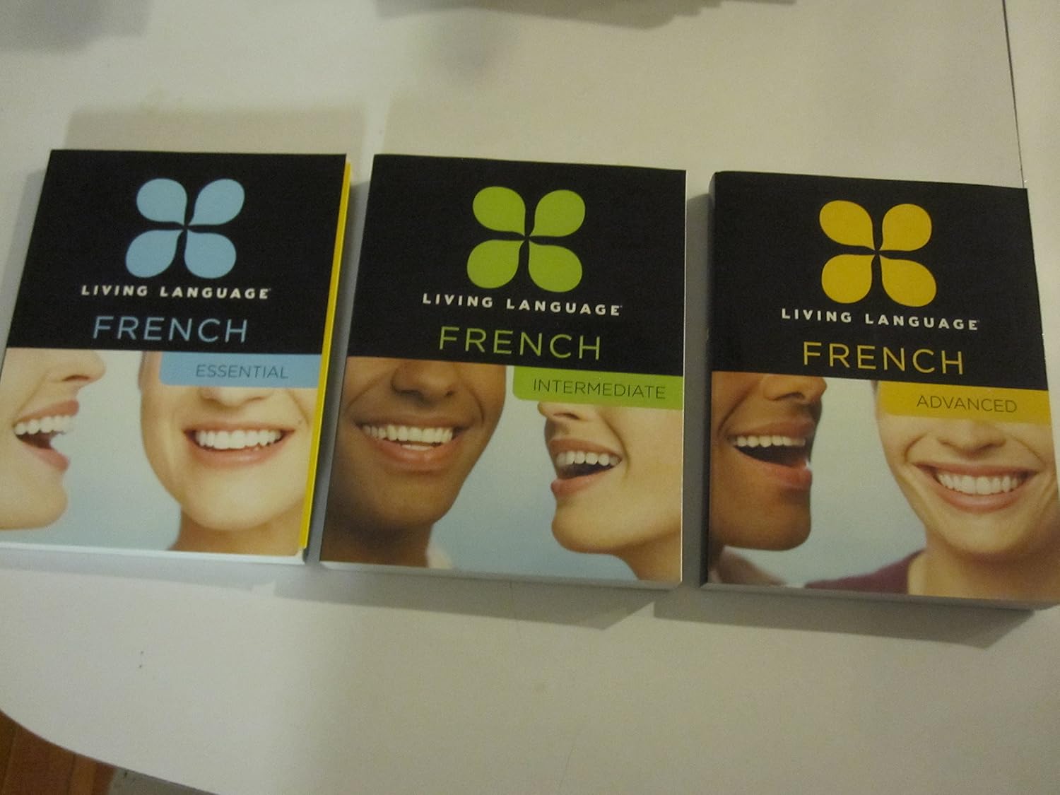 Living Language FRENCH Essential, Intermediate & Advanced 3 book set ...